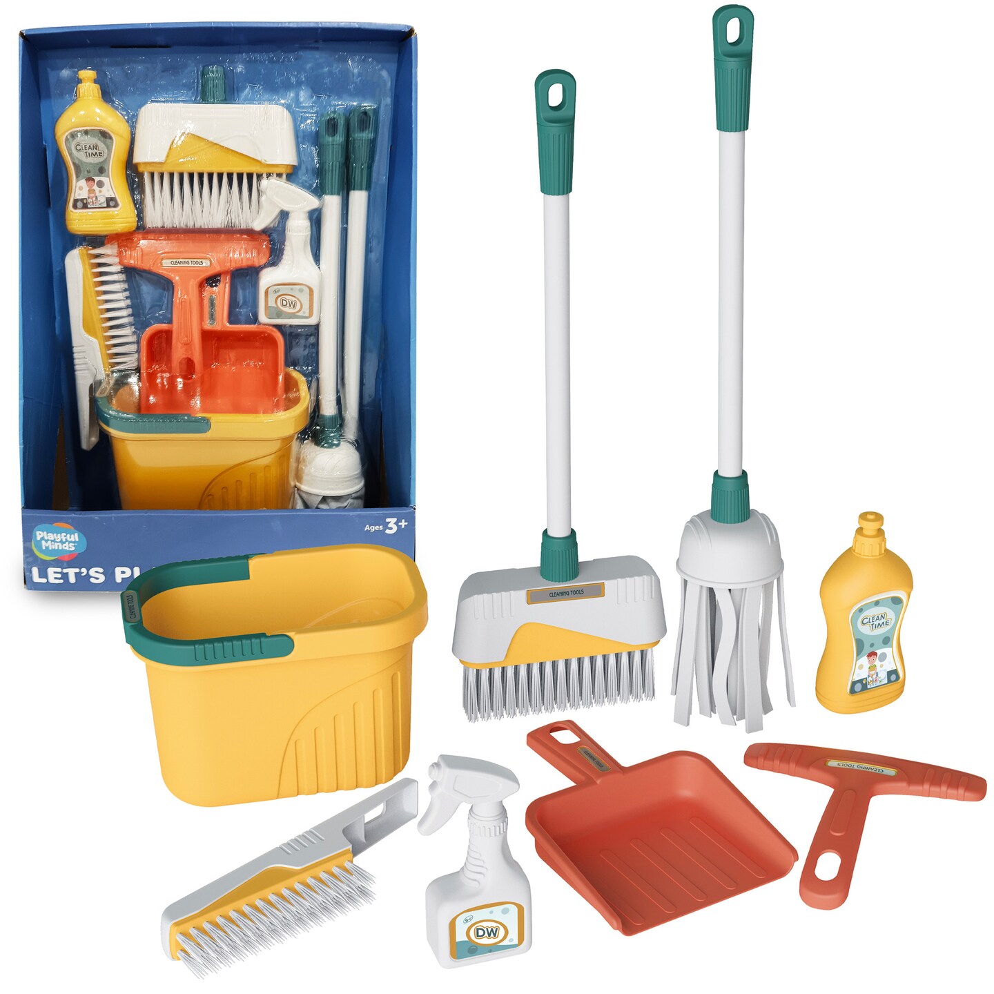 Playful Minds: Let's Play Cleanup - 8pc Household Cleaning Accessory ...