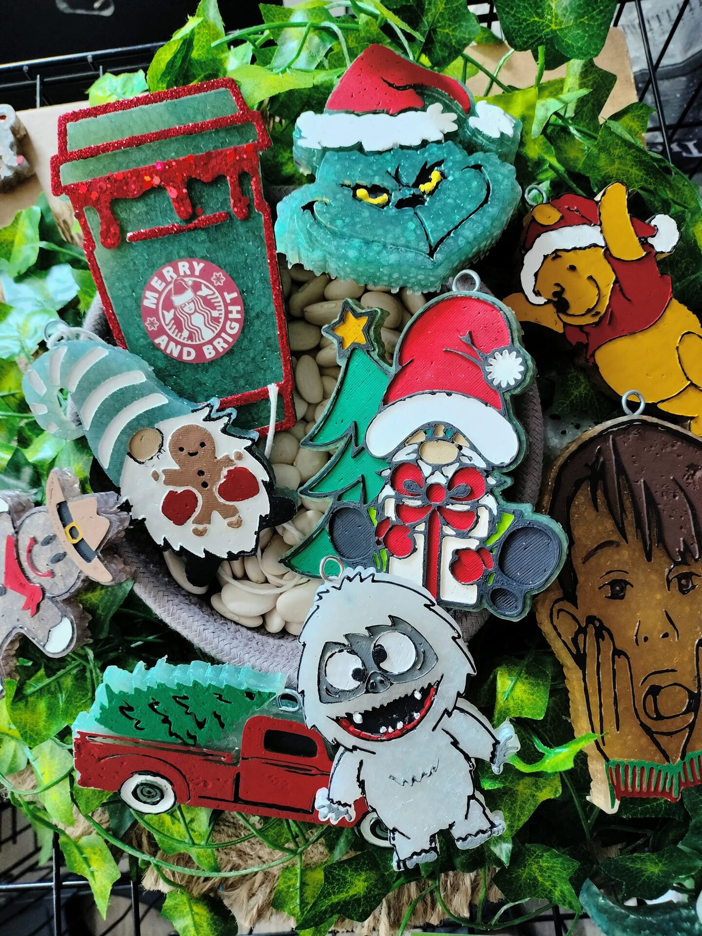 Selection Of Christmas Car Freshies Air Freshener Grinch Winnie Monster ...