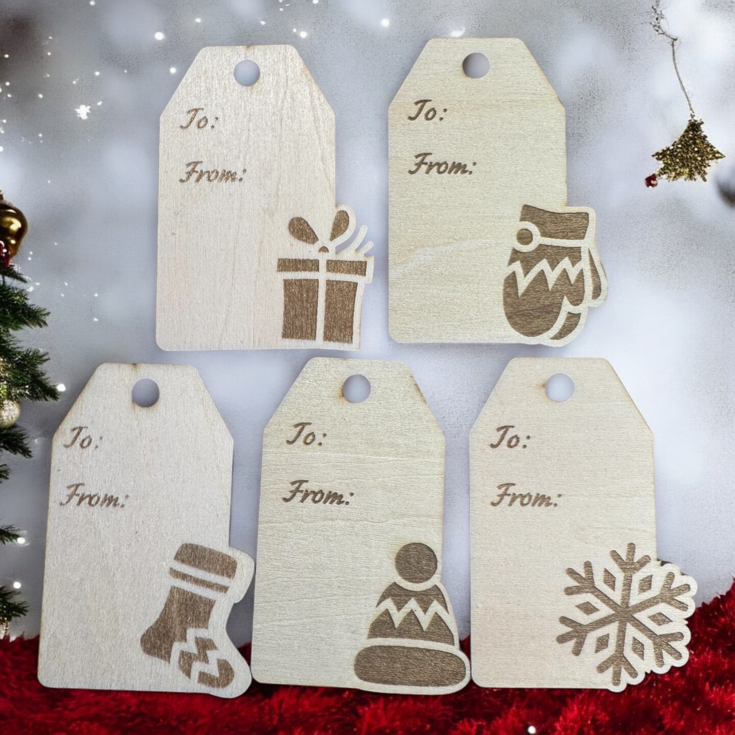 Personalized gift Tags - Wood Gift Tags | MakerPlace by Michaels