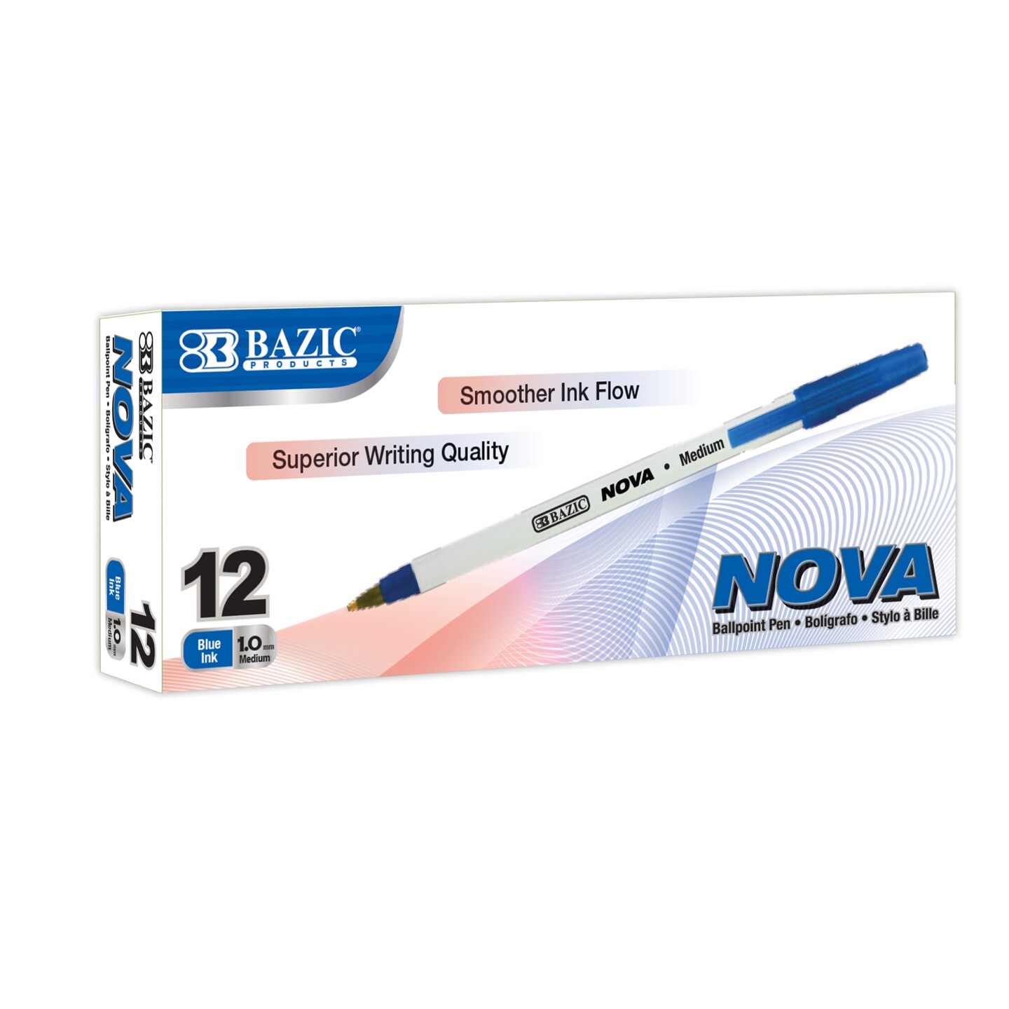 BAZIC Nova (12/Box) Blue Color Stick Pen | Michaels
