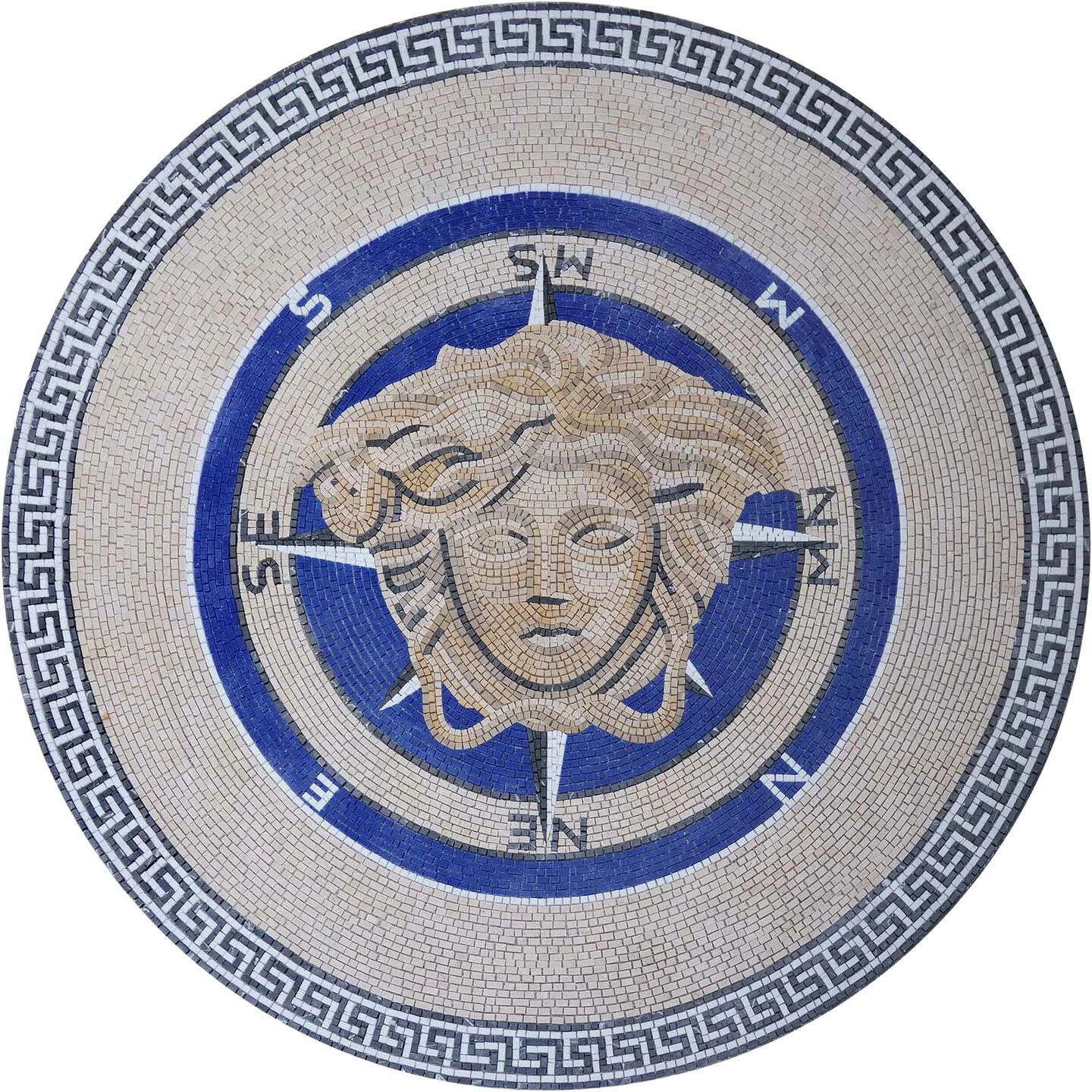 Tabletop Mosaic - Compass Versace Medusa | MakerPlace by Michaels
