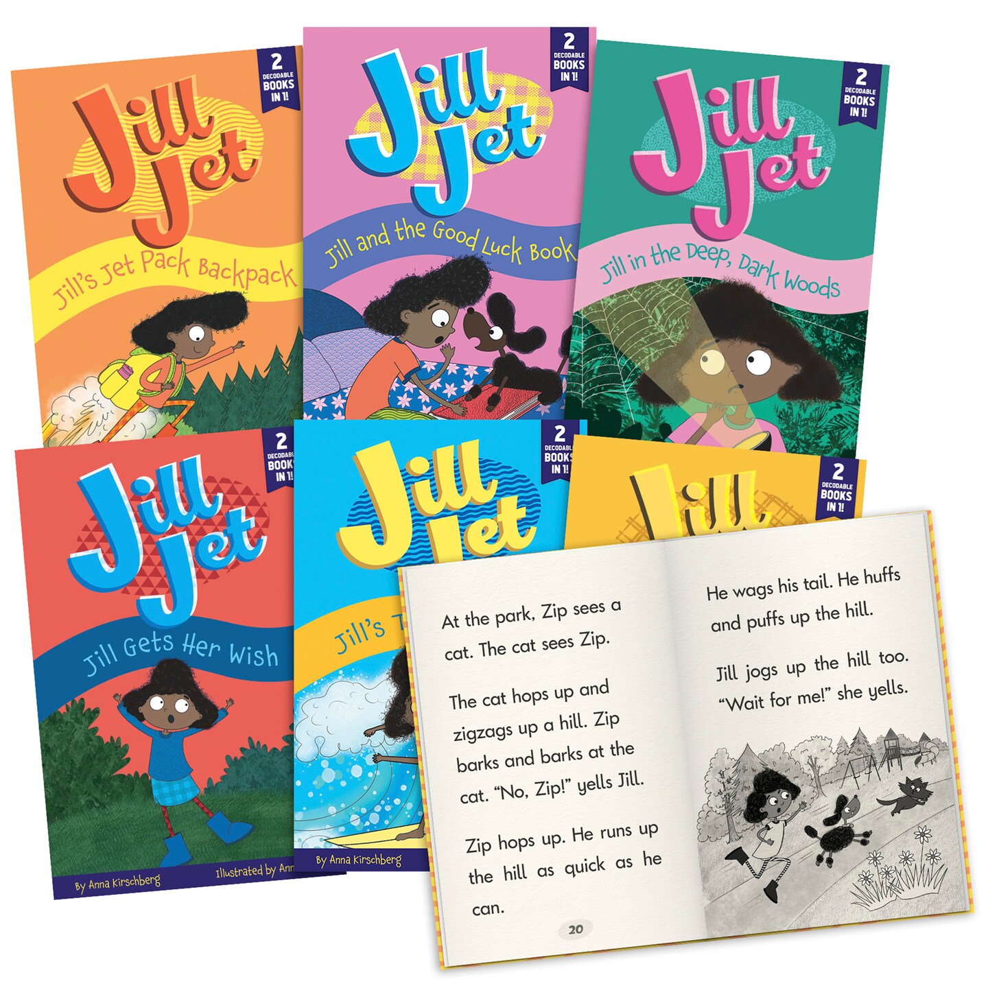 Junior Learning Jill Jet Decodable Reader Chapter Books, Boxed Set, 12 ...