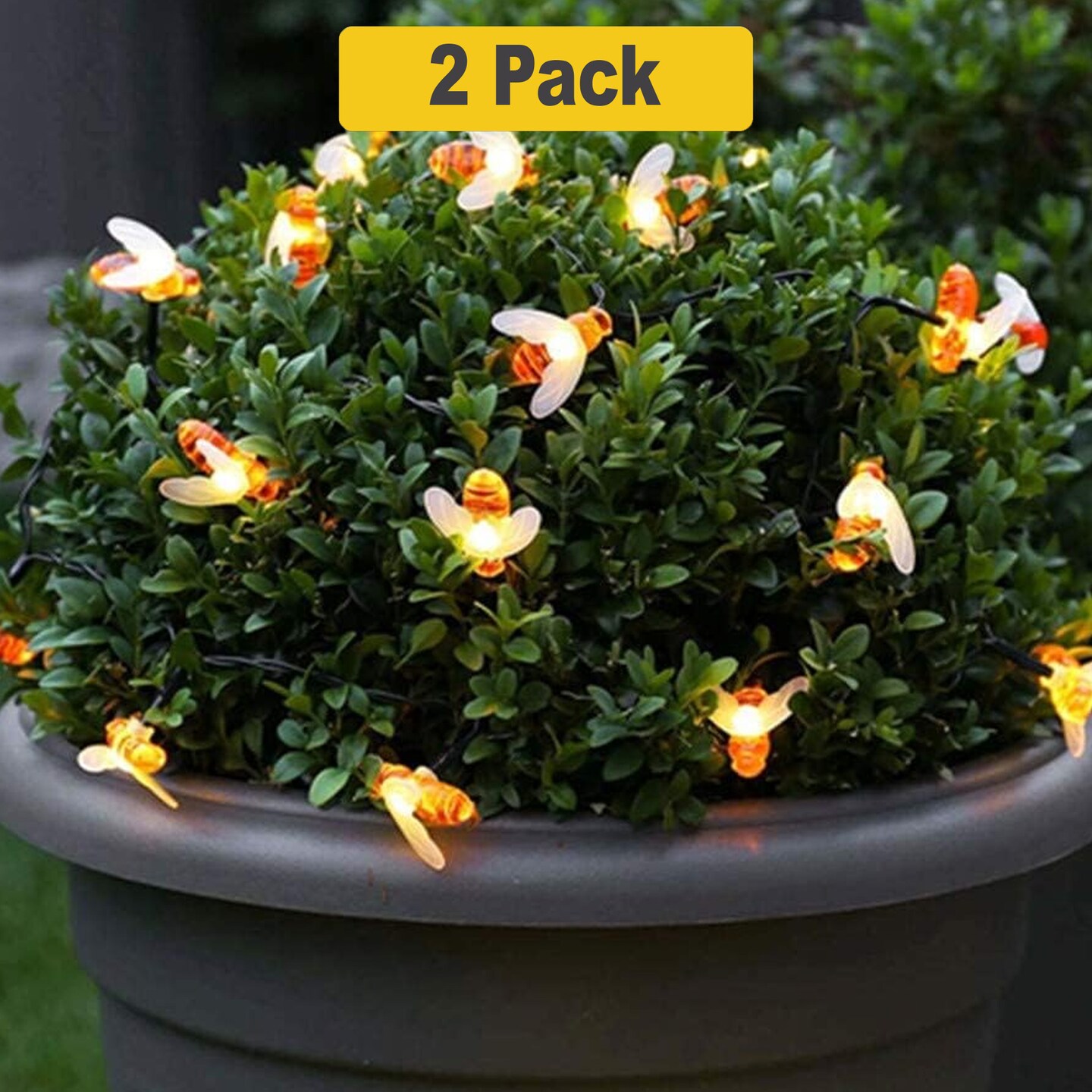 Charming Bee Solar String Lights with 8 Lighting Modes | Michaels