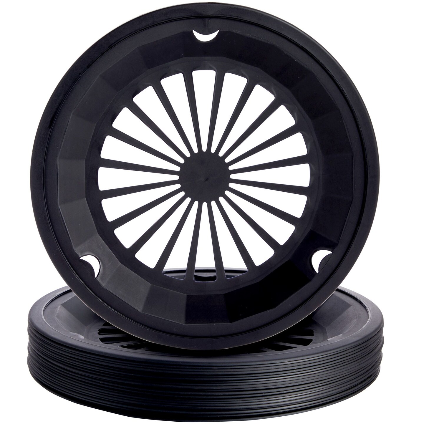 Set of 20 Reusable Plastic Paper Plate Holders, Snap-In Grooves for 9 ...