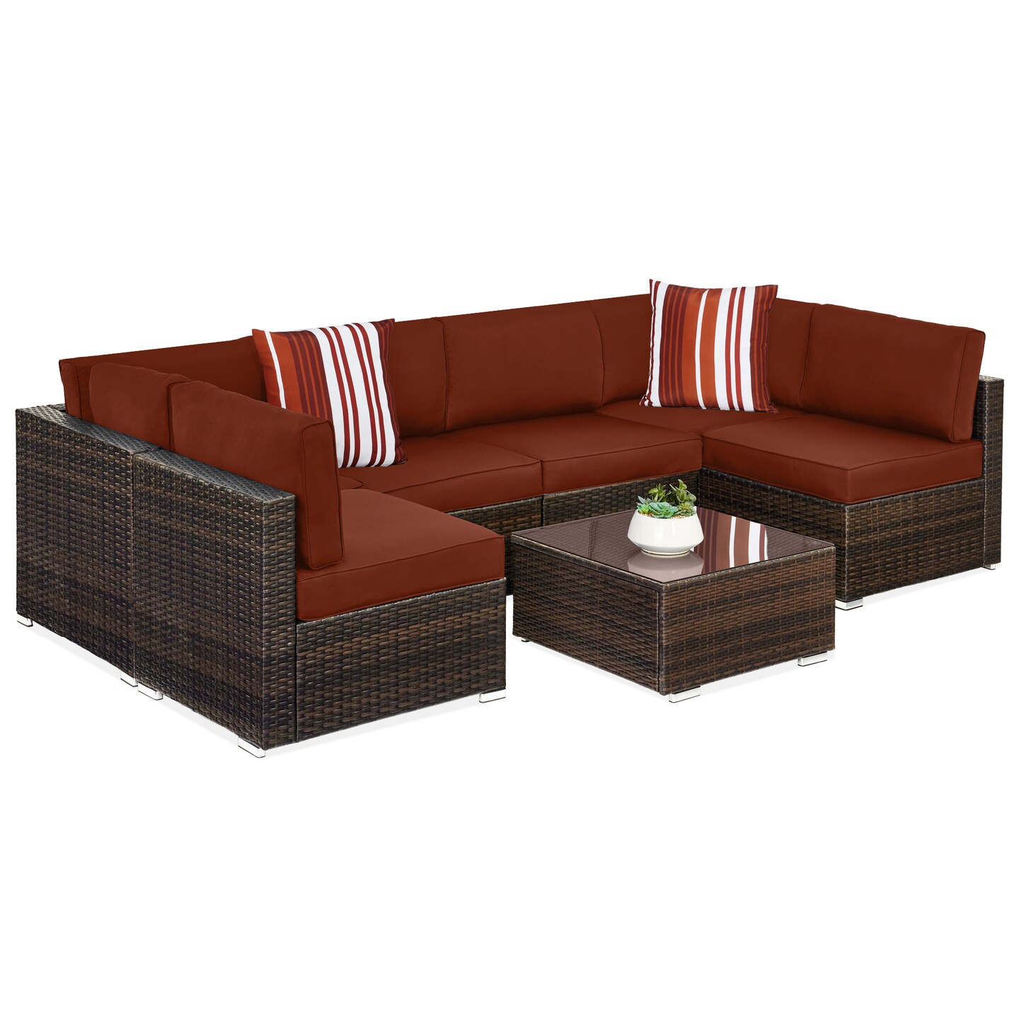 Best Choice Products 7-Piece Outdoor Modular Patio Conversation ...