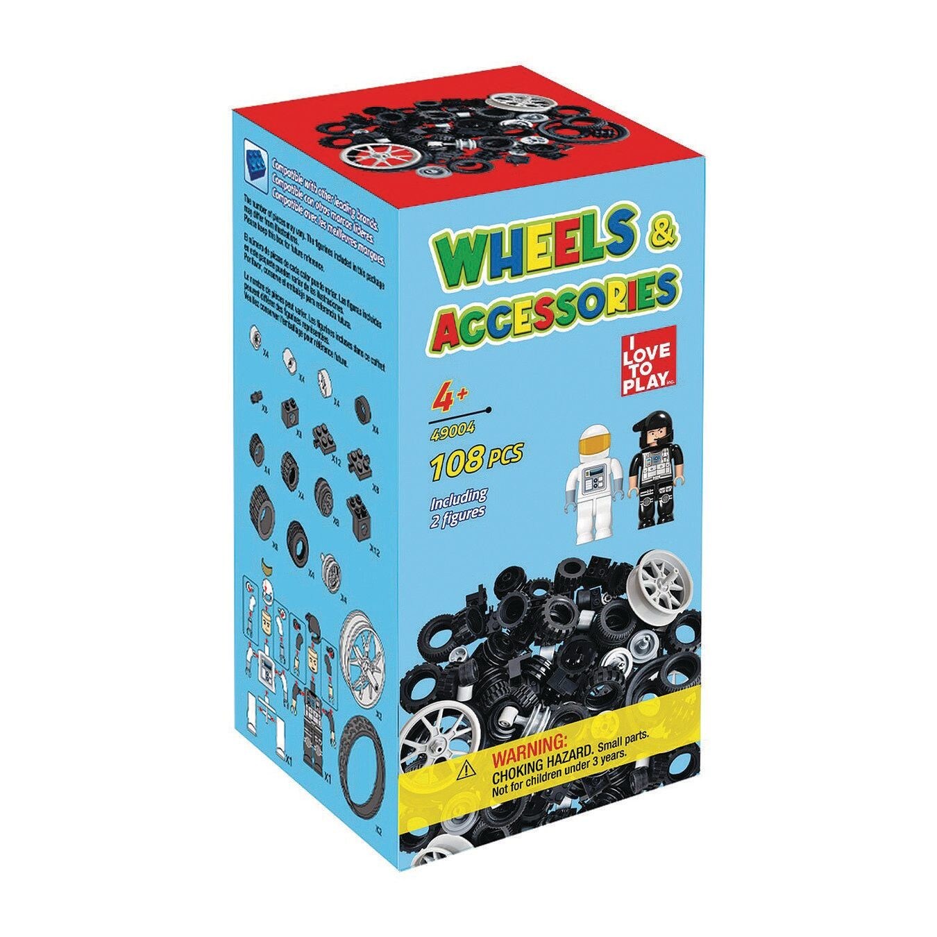I Love to Play™ Building Blocks Wheels Set (Set of 108) | Michaels