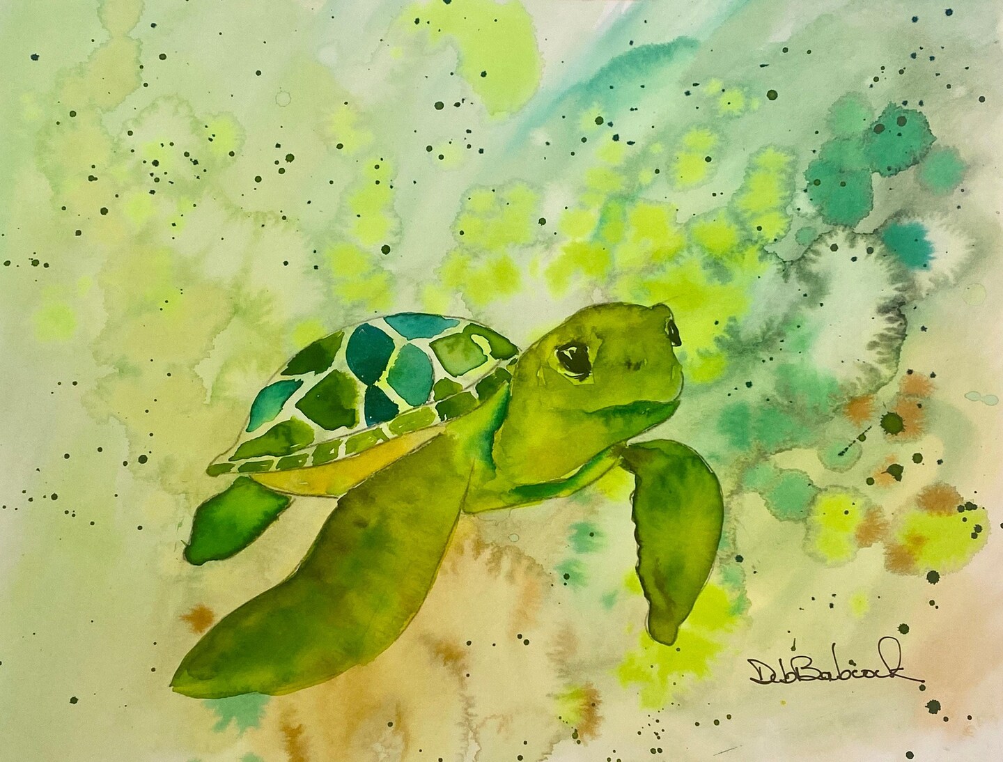 Original Sea Turtle Watercolor Painting | MakerPlace by Michaels