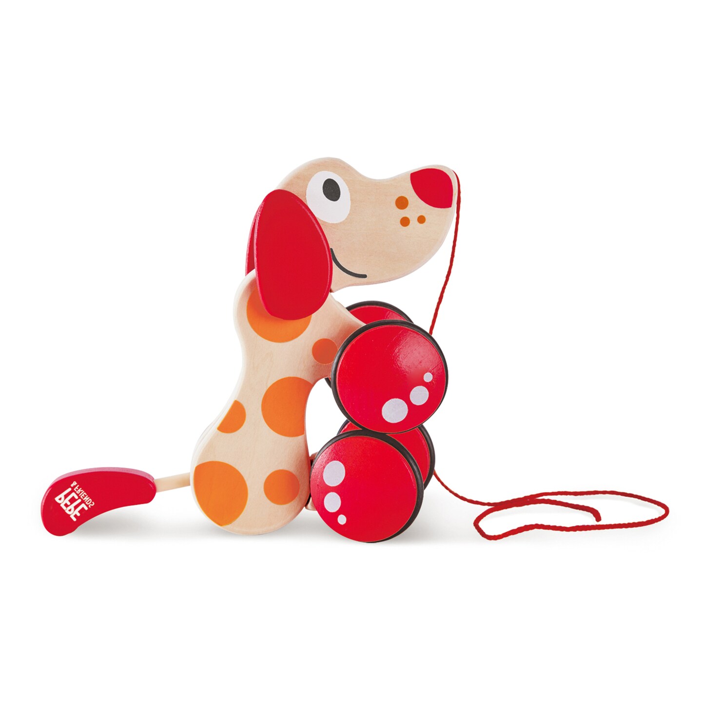 Hape Walk-A-Long Pepe Puppy, Red & Orange Wooden Pull Toy | Michaels