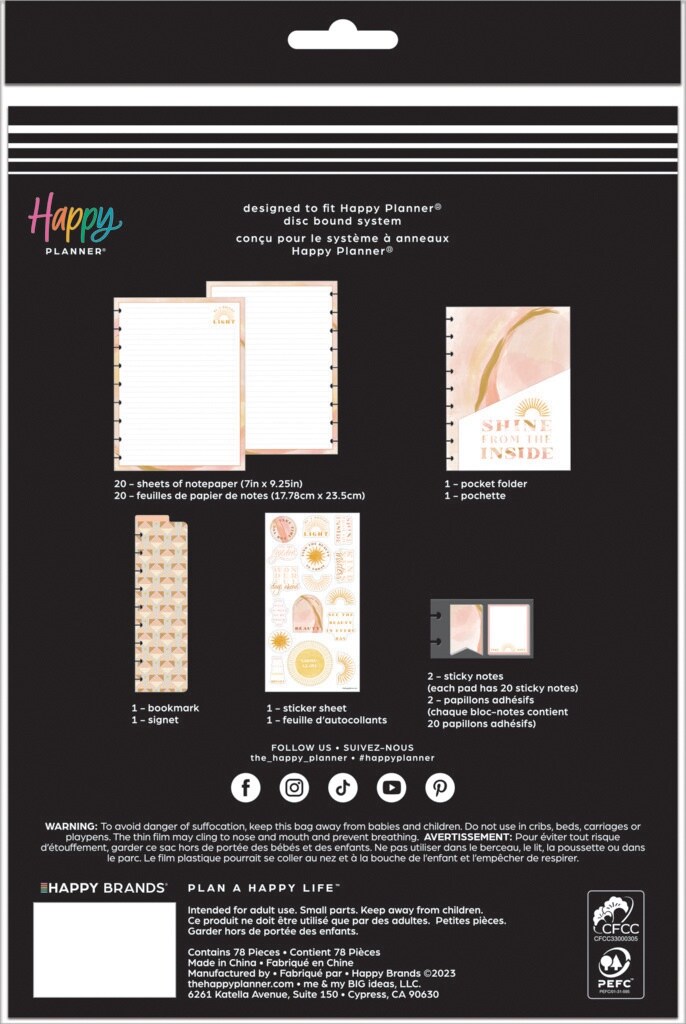 Happy Planner Classic Accessory Pack-Golden Hour | Michaels