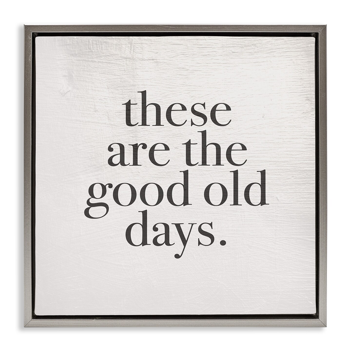 Stupell Industries Good Old Days Family Design Framed Floater Canvas ...