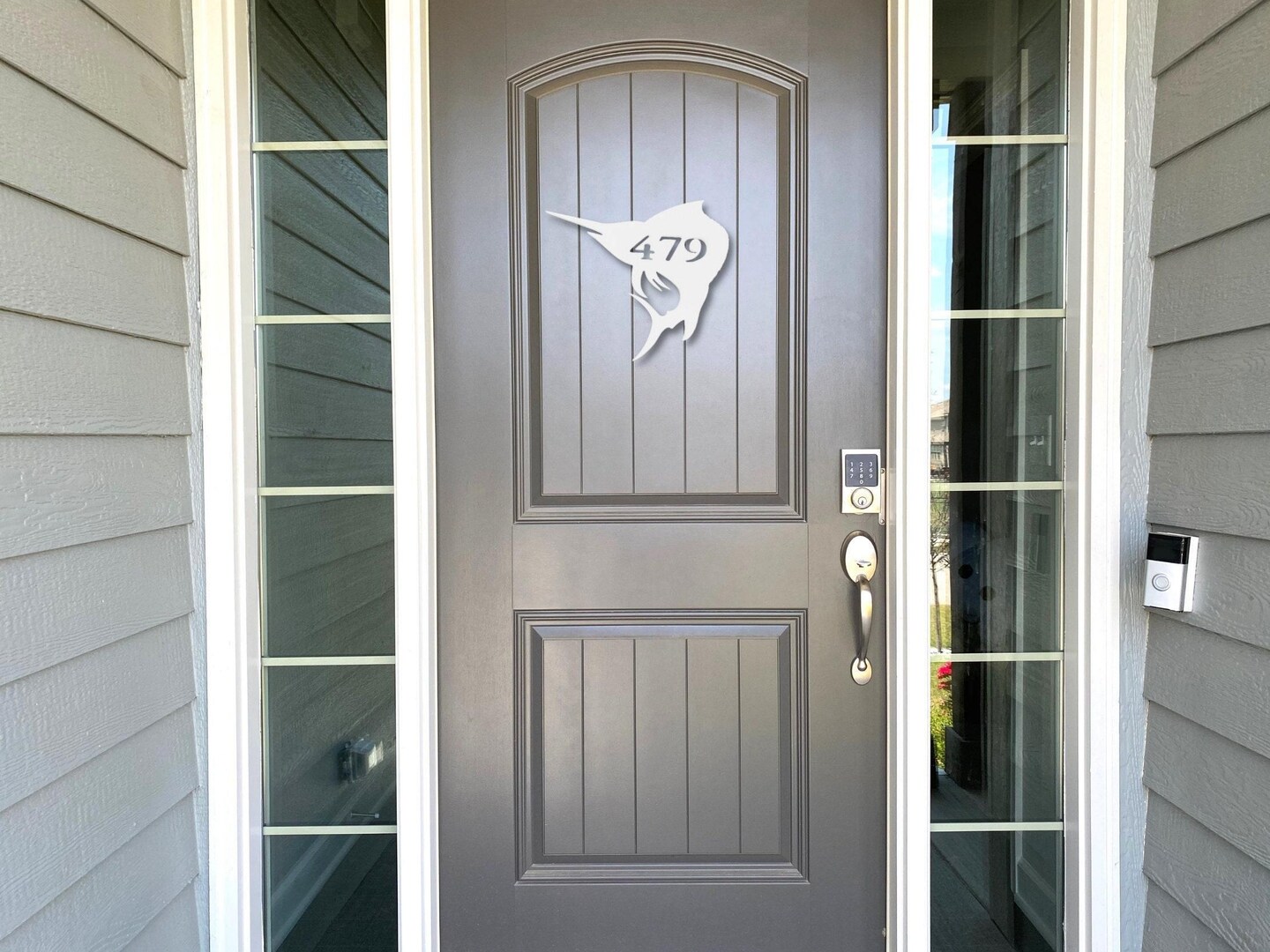 House Number Plaque - Sailfish, Address Plaque, Custom, Personalized ...