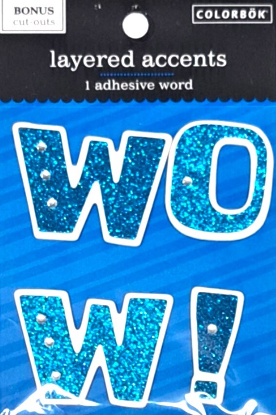 Colorbok Word WOW! Layered Glitter Sticker Accents | Michaels