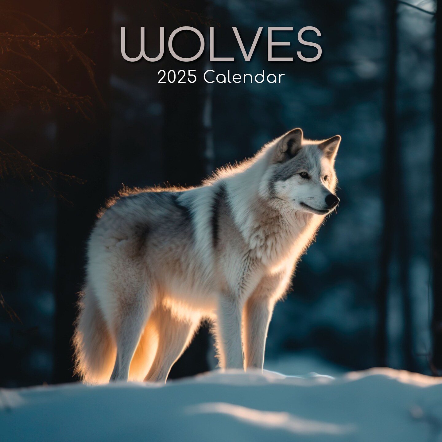 The Gifted Stationary 2025 Square Wall Calendar, Wolves, 16-Month ...