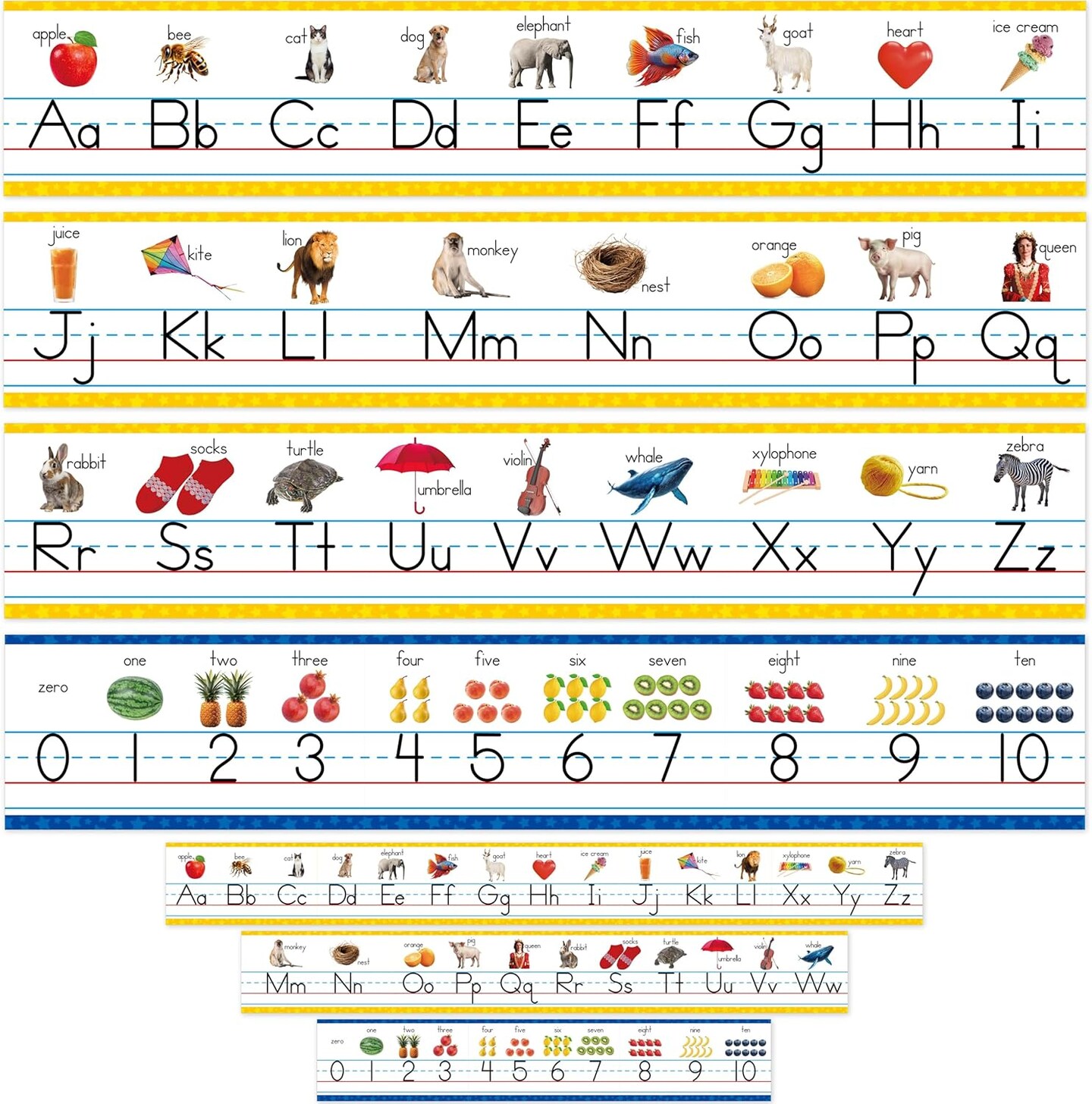Alphabet & Number Line Bulletin Board Set | Michaels