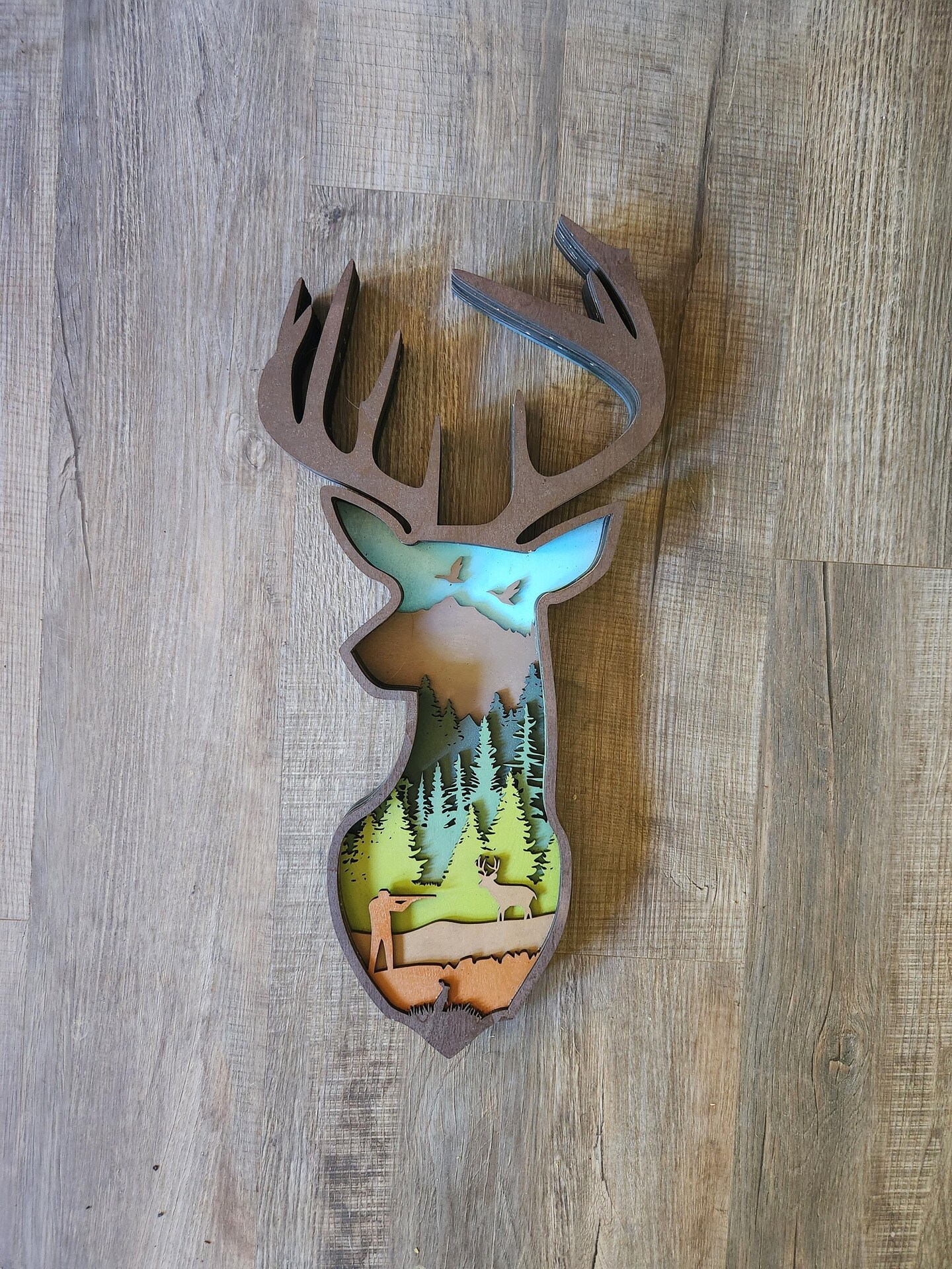 Deer Head Layered Wall Art | MakerPlace by Michaels