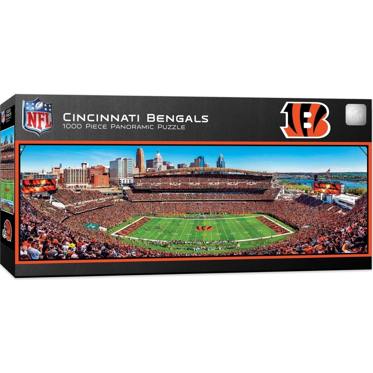 Cincinnati Bengals 1000 Piece Panoramic Jigsaw Puzzle Nfl Football ...