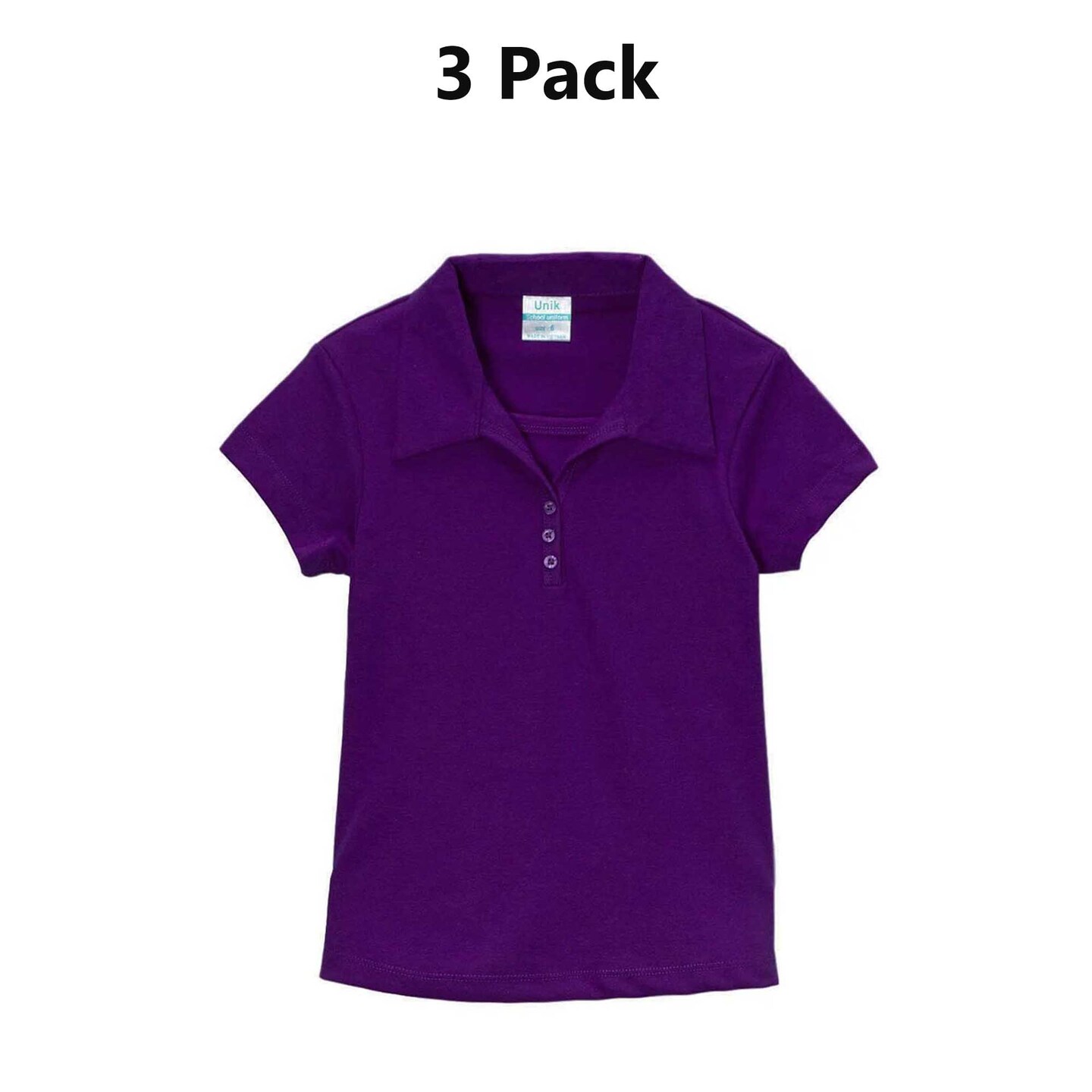 Girl's Uniform Triple Button Shirt | Michaels