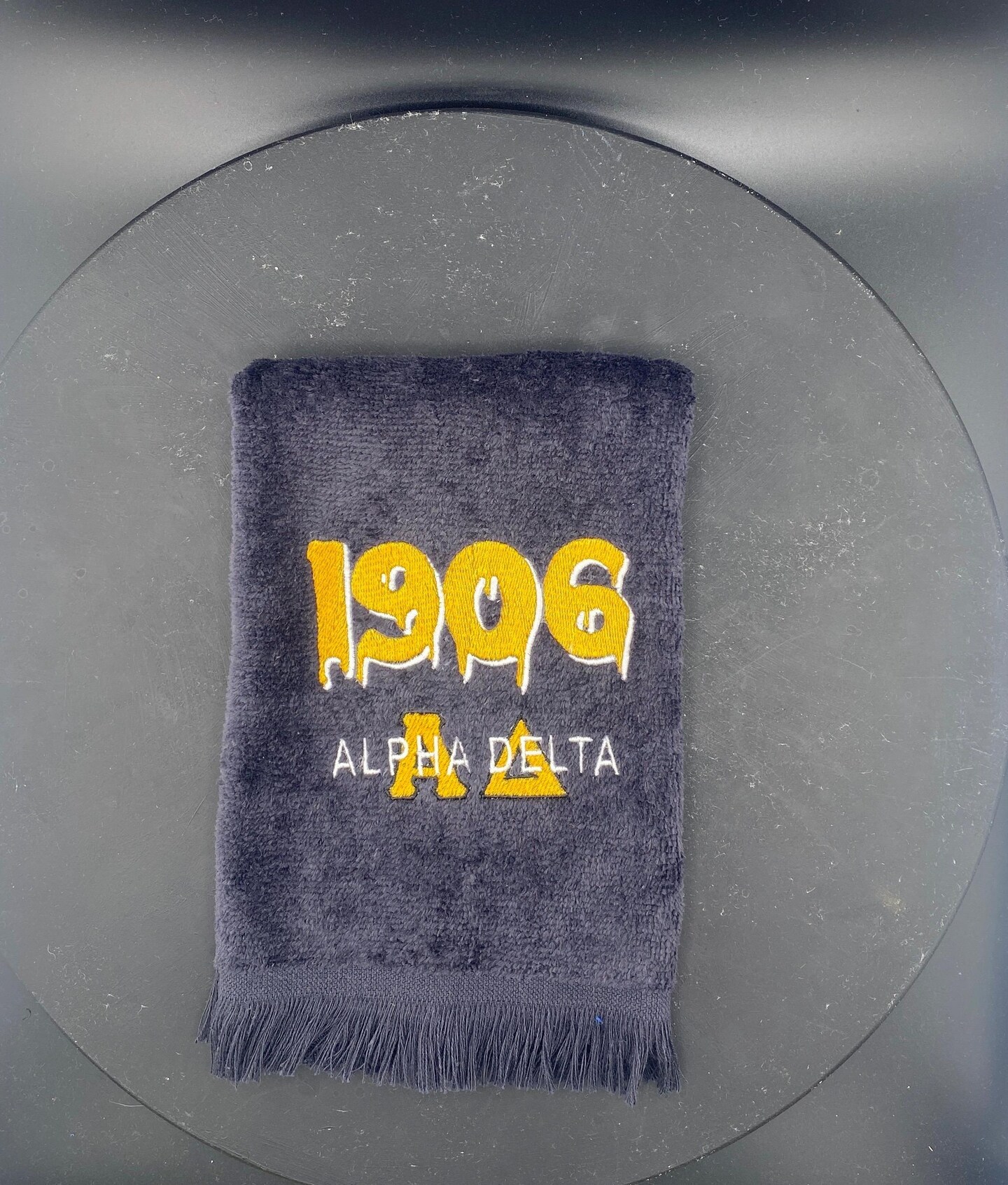 Alpha Phi Alpha Dripping 1906 PERSONALIZED Embroidered Stroll Towel ...