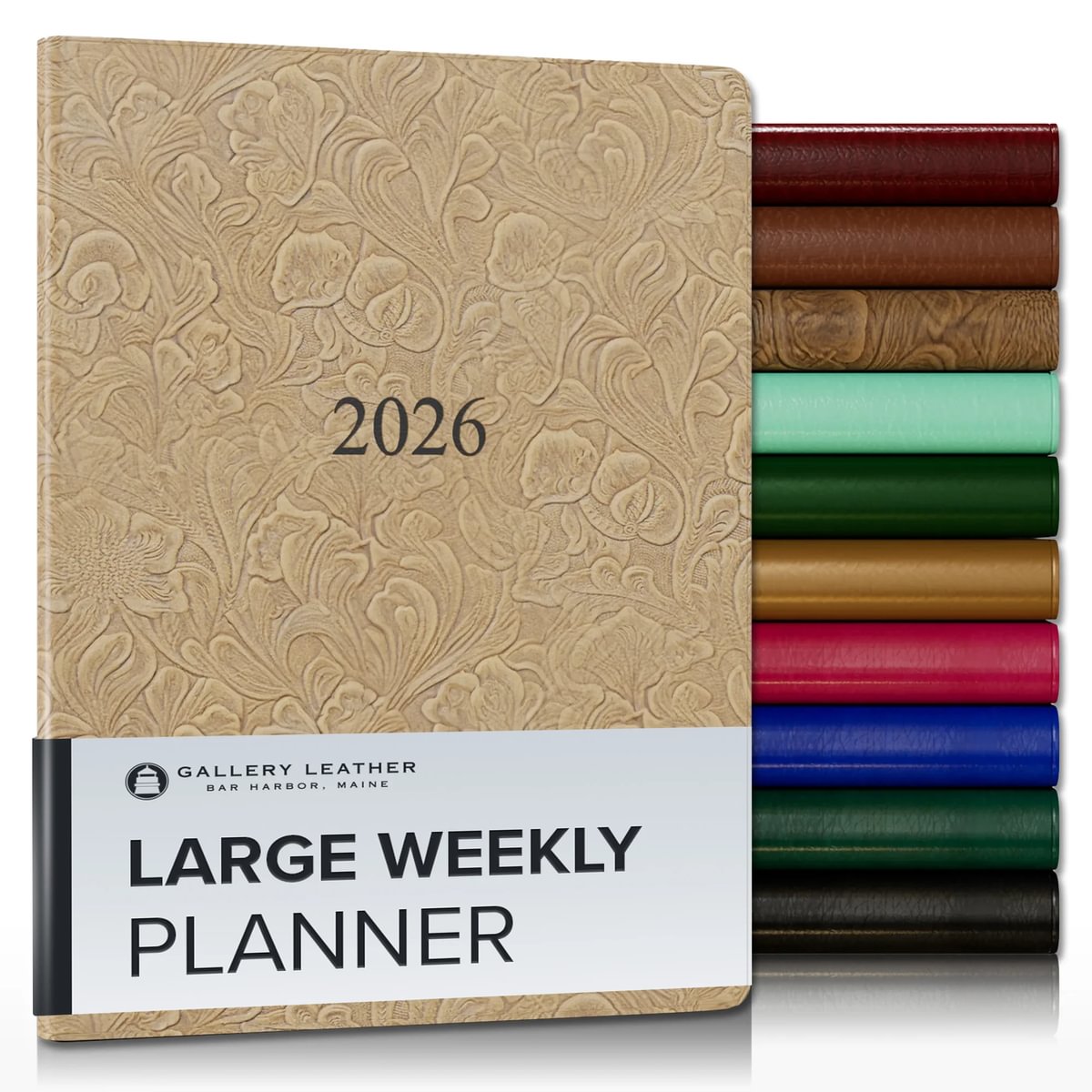 Gallery Leather Large Weekly Planner 2026, Elegantly Bound Calendar ...