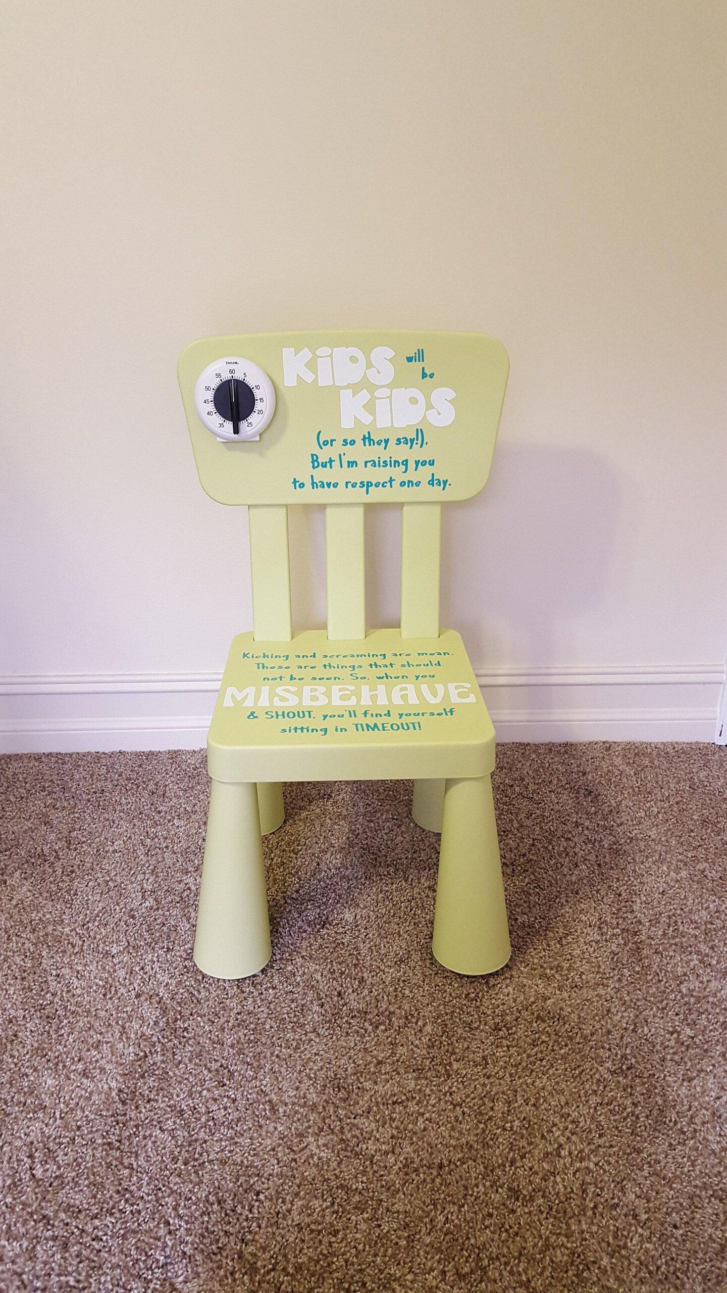 VINYL ONLY, Kids Time Out Chair Vinyl, Neutral, Kids, Timeout Chair ...