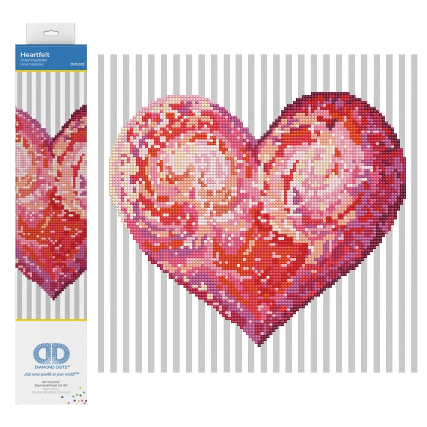 Diamond Dotz Heartfelt Hearts Diamond Painting Kits for Adults ...