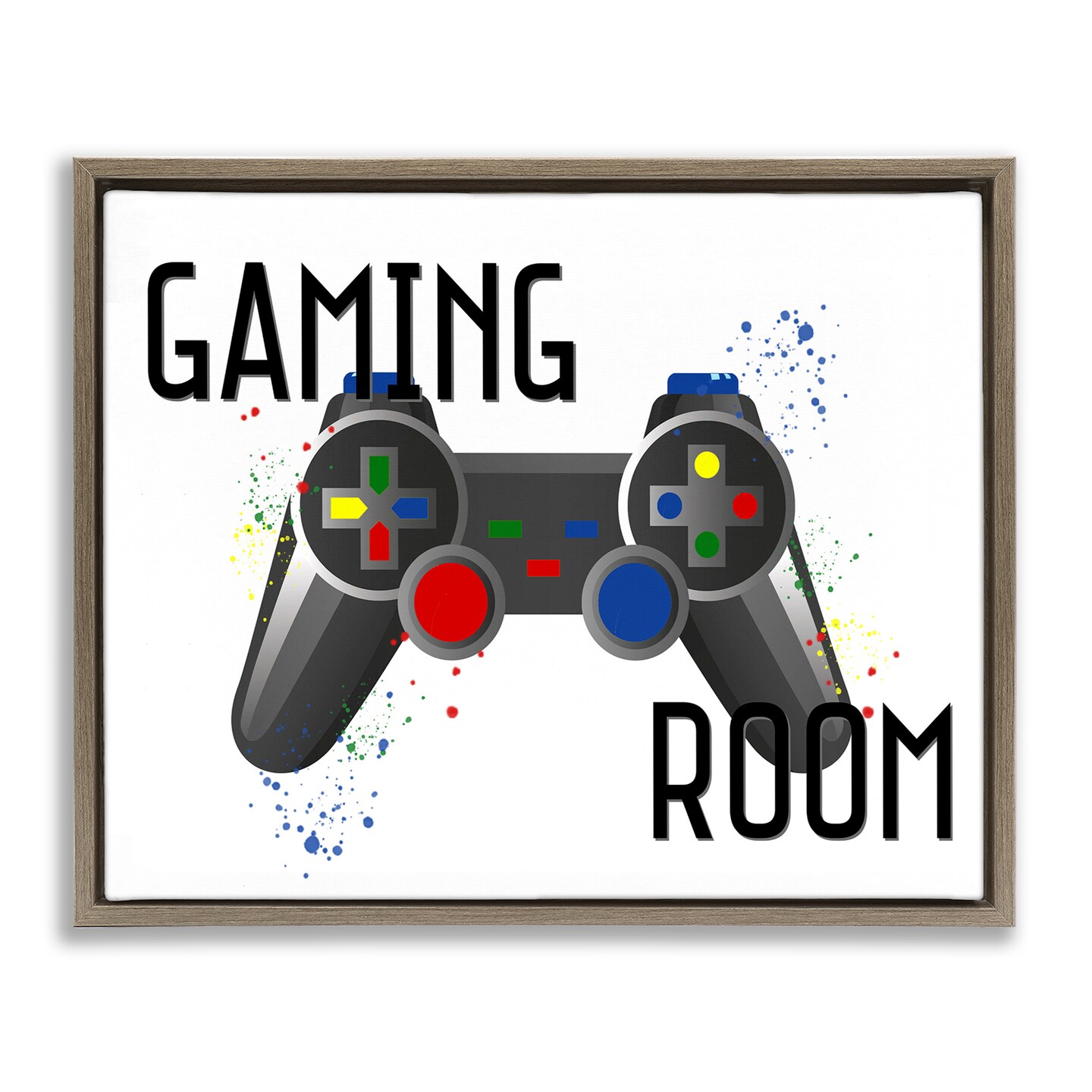 Stupell Industries Gaming Room Modern Controller Floating Frame Design ...