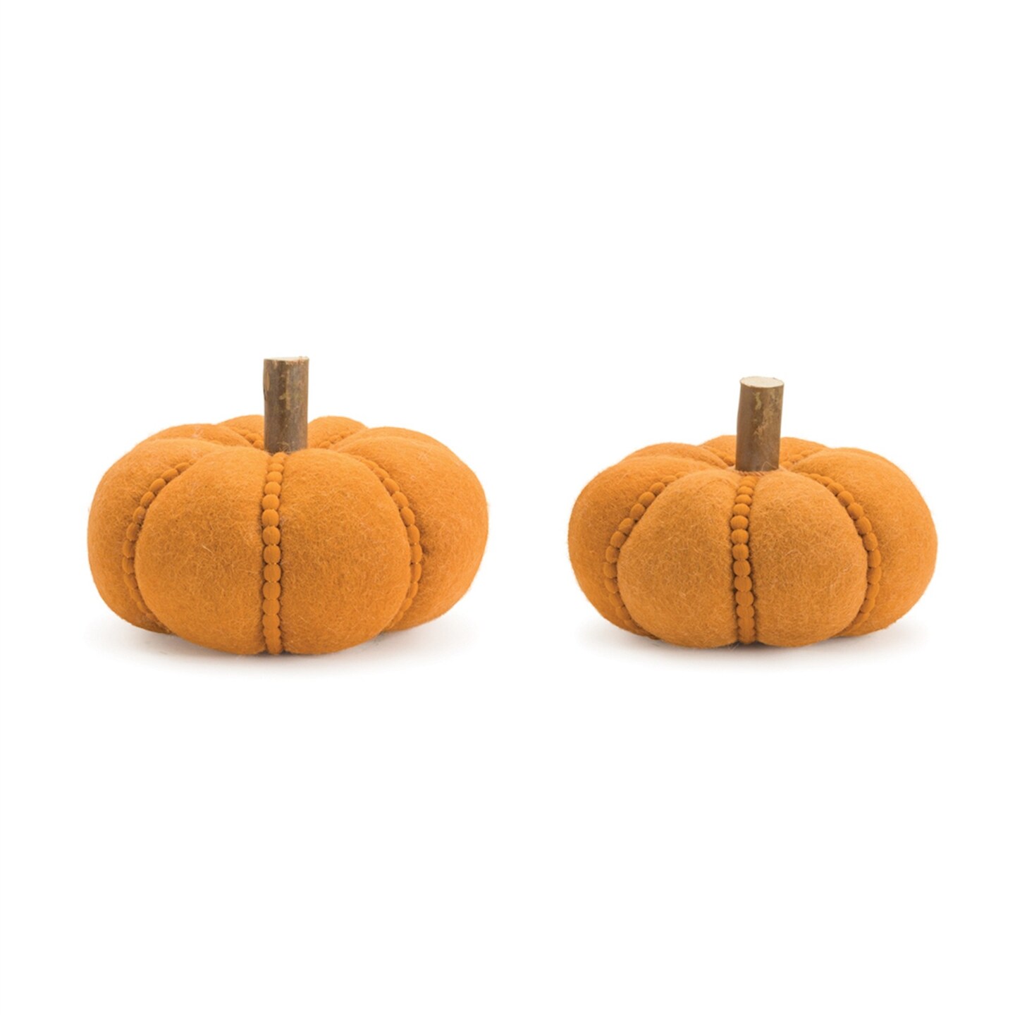 Melrose Harvest Fall Pumpkin Decoration - 10" - Set of 2 | Michaels