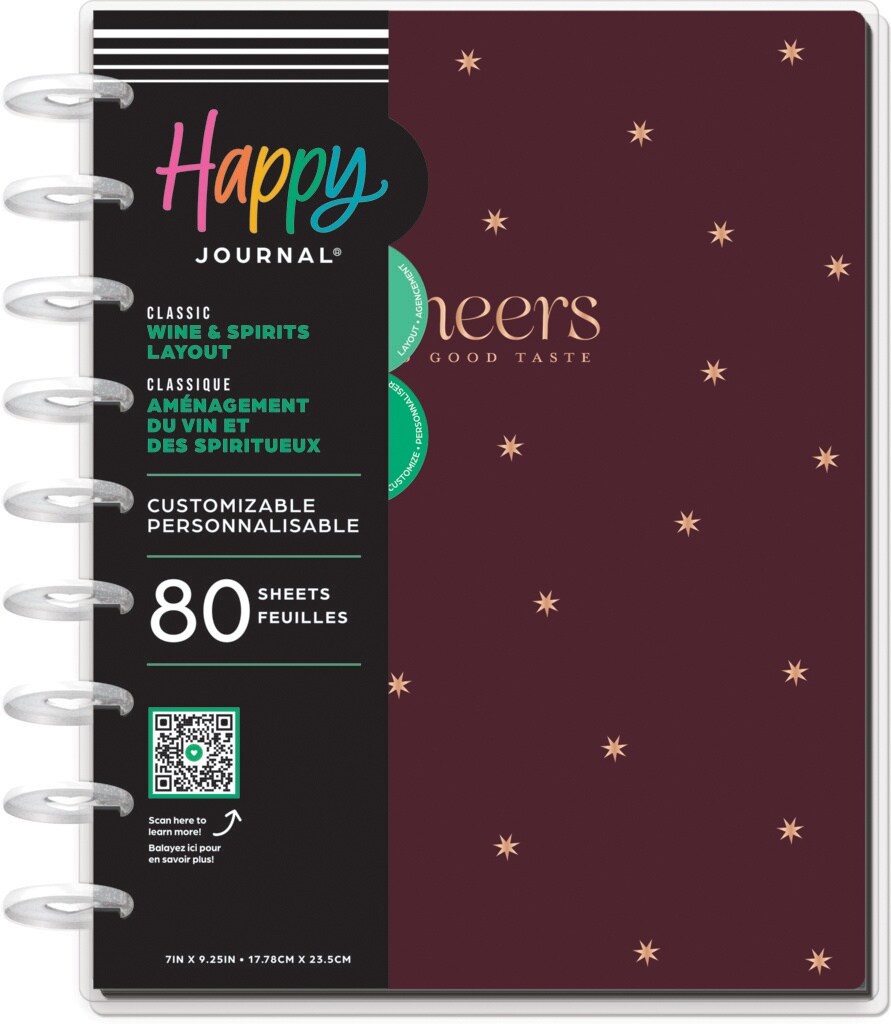 Happy Planner Disc Bound Guided Journal-Wine & Spirits | Michaels