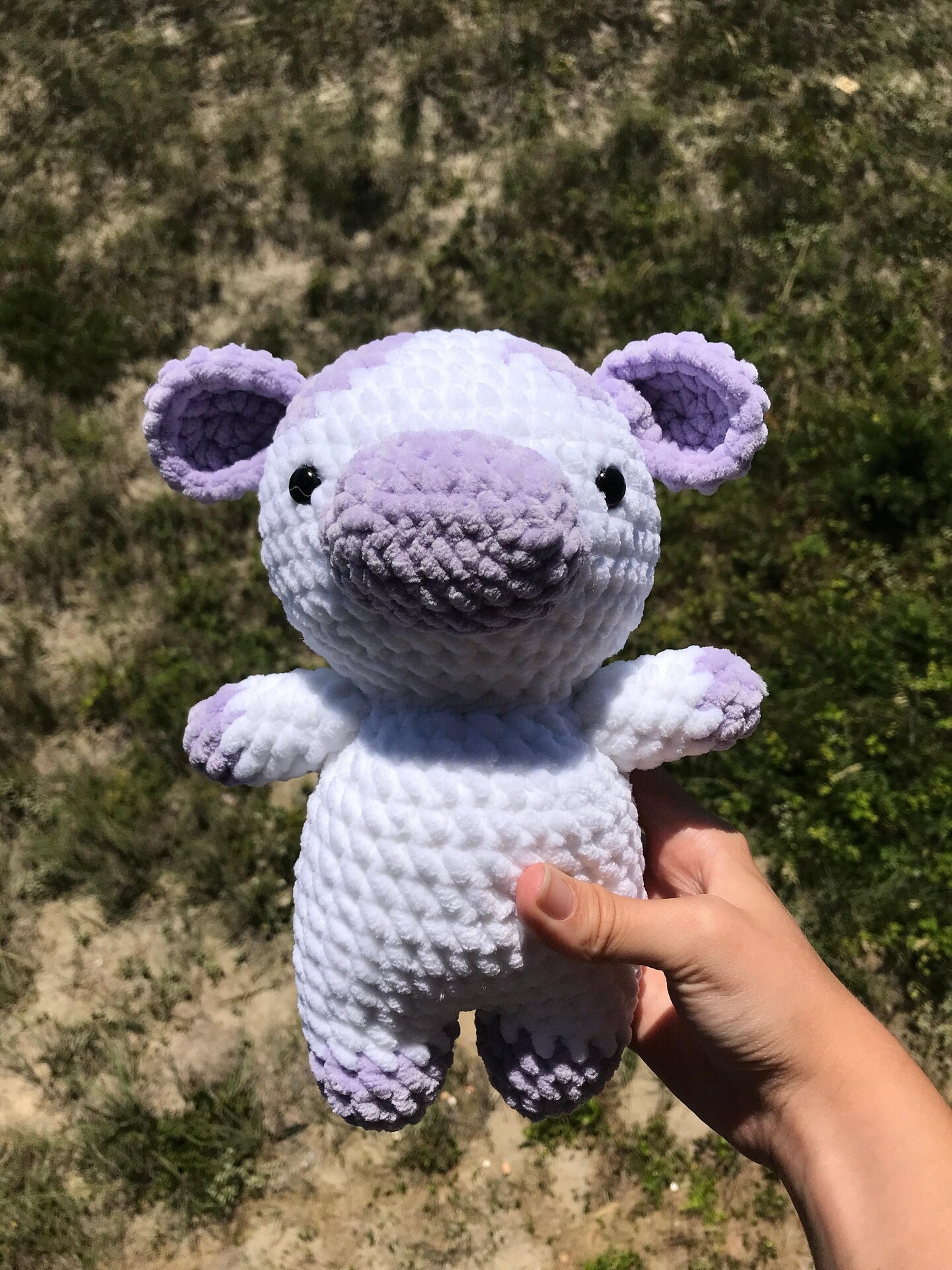 Lavender crochet cow, purple cow plushie, handmade crochet cow, cute ...