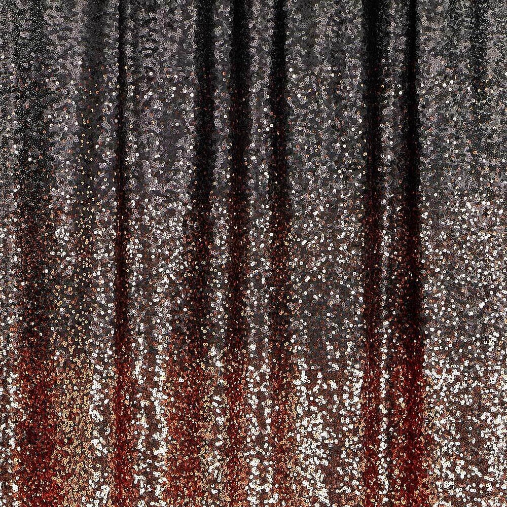 1 Yard Short Ombre Stretch Mesh Sequin Fabric, 36" x 50", Polyester ...