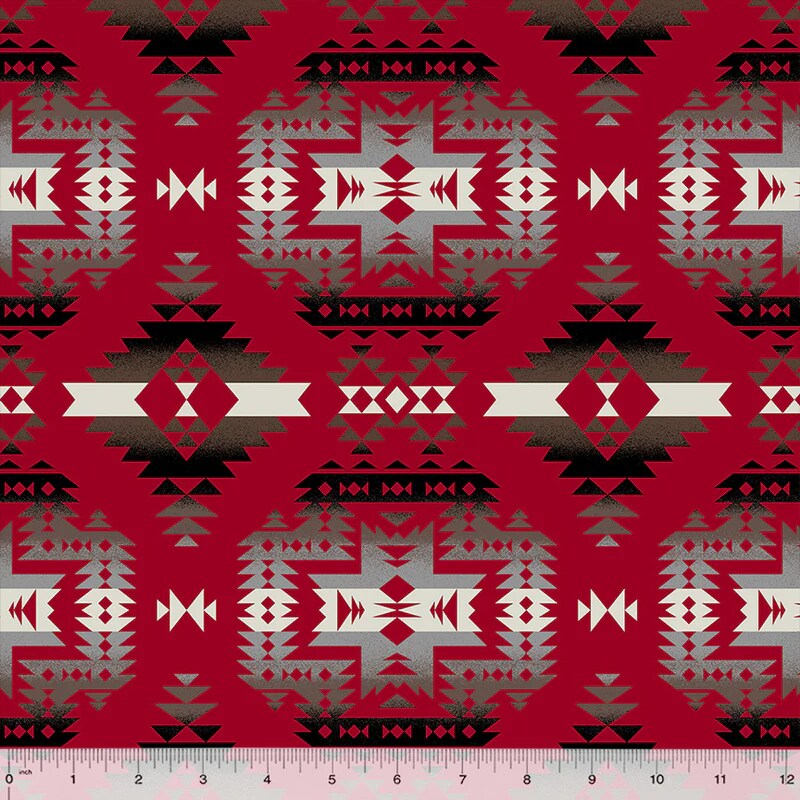 Fabric Windham Red Canyon in Canvas Spirit Trail by the Quarter Yard ...