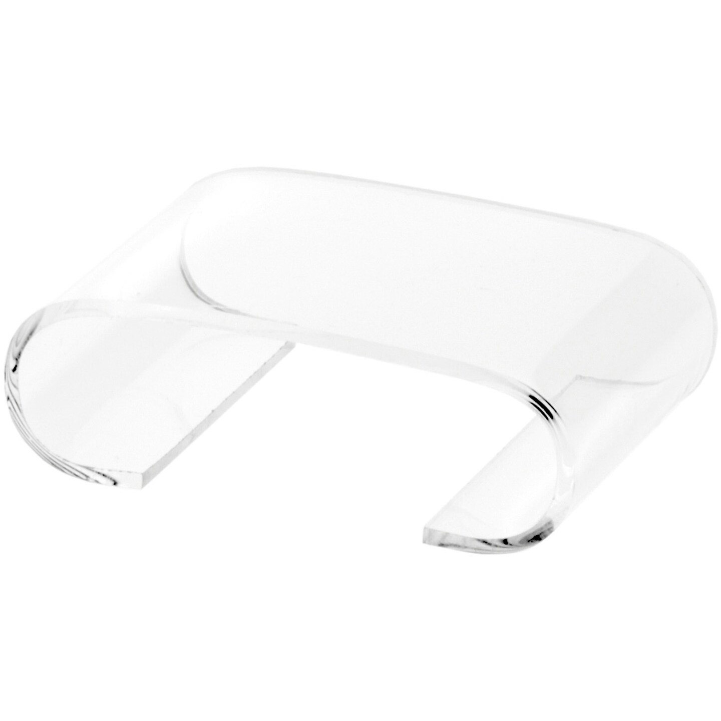 Plymor Clear Acrylic Scroll-Shaped Display Riser, 1.25" H x 4.125" W x ...
