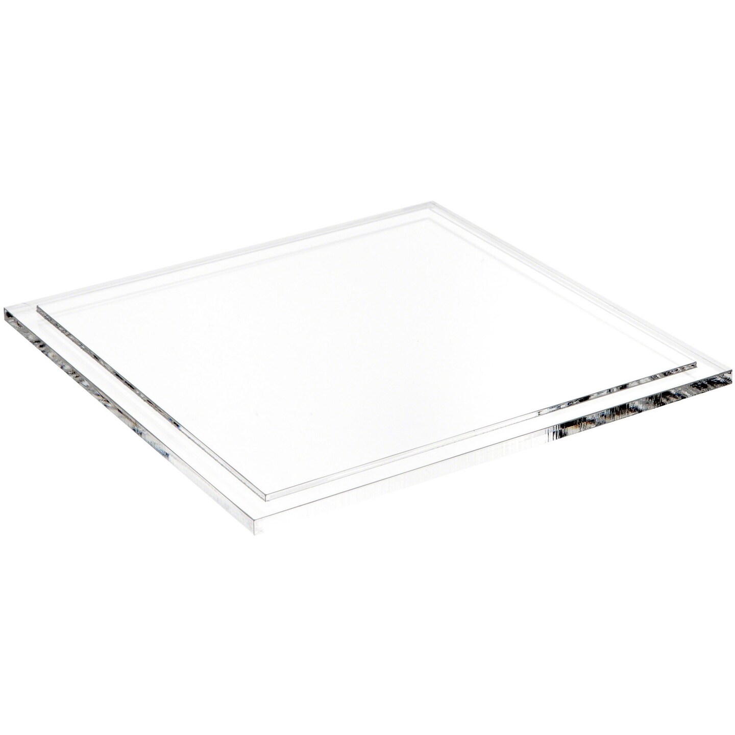 Plymor Clear Acrylic Square Display Base, 8.625" W x 8.625" D x 0.3125 ...
