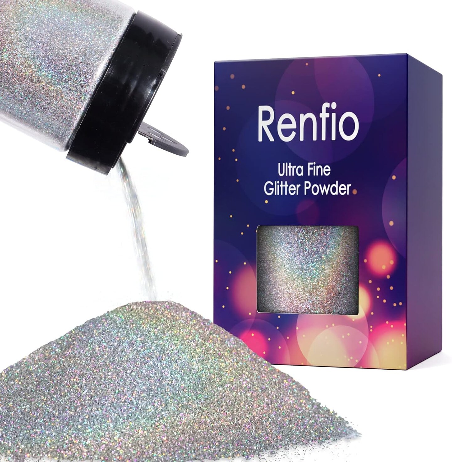 Holographic Ultra Fine Glitter Powder - Laser Silver | Michaels