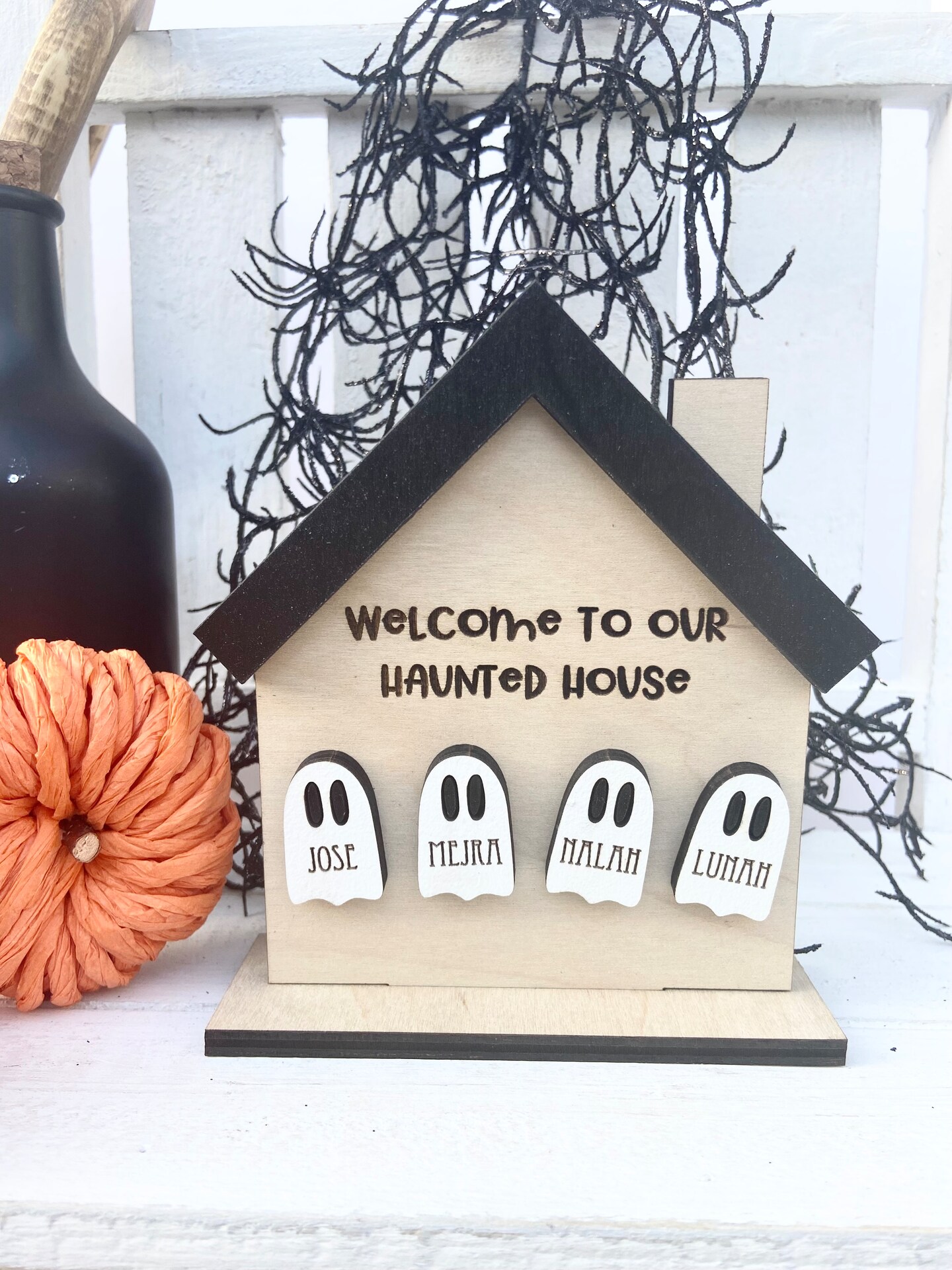 Welcome To Our Haunted House, Halloween Decor, Personalized Haunted ...