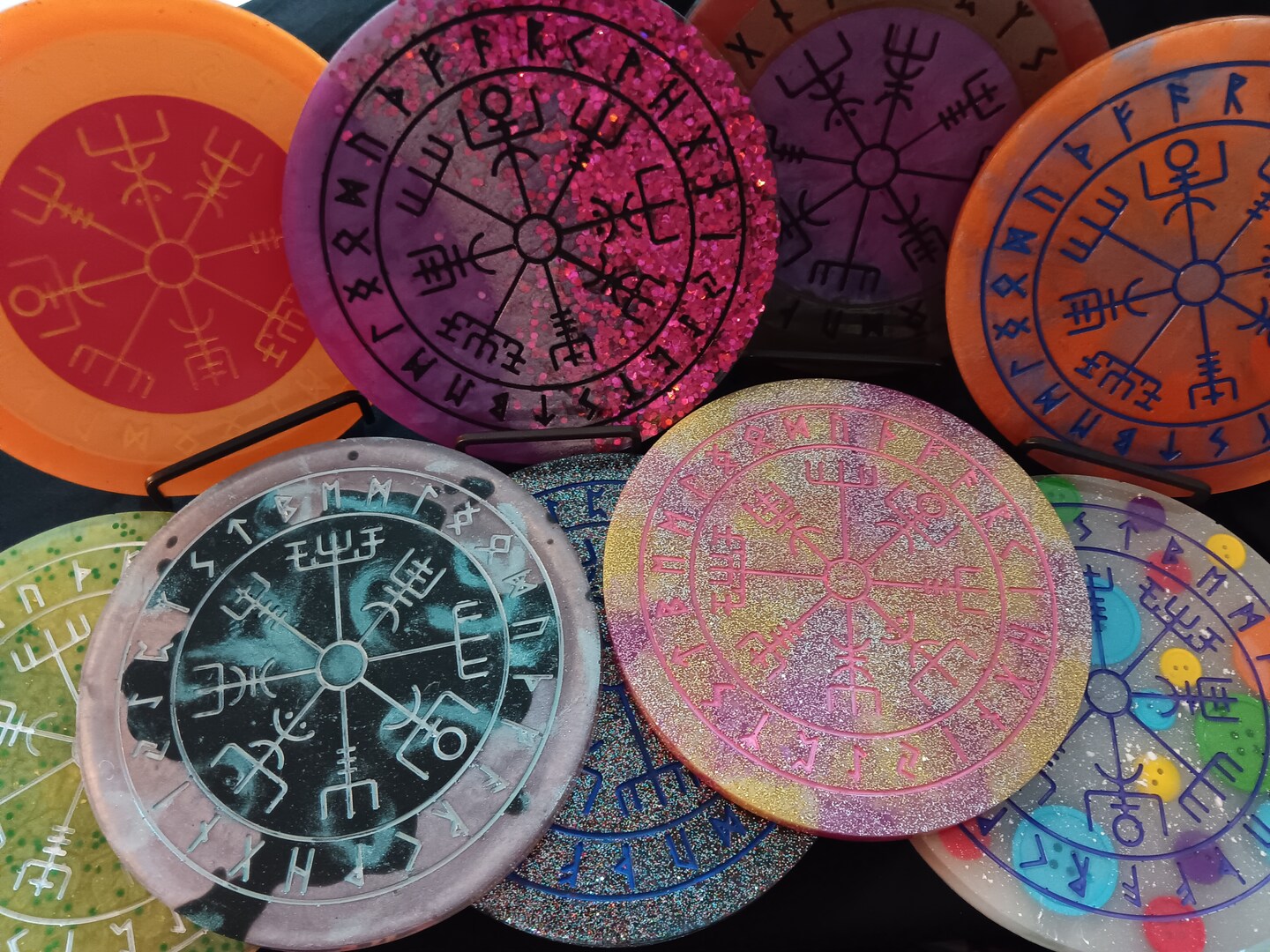 Resin Norse Rune and Compass Stone | MakerPlace by Michaels