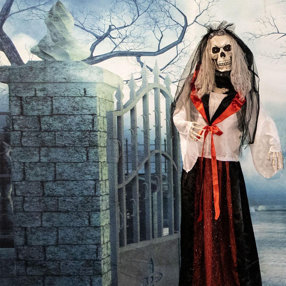 5.5 FT Animatronic Moaning Skeleton Bride Halloween Prop | Michaels