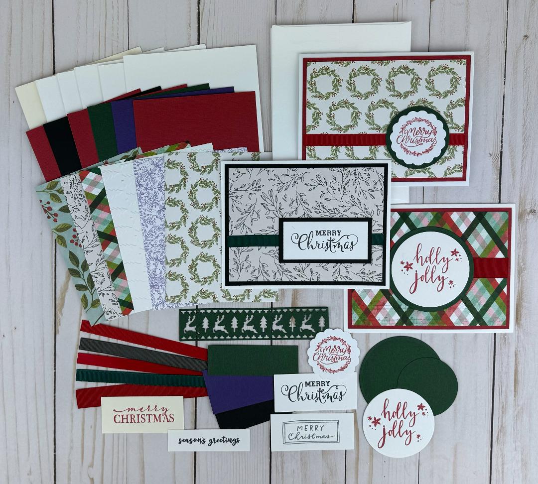 Christmas Card Kit DIY, Christmas Craft for Women, Holiday Card Kit to ...