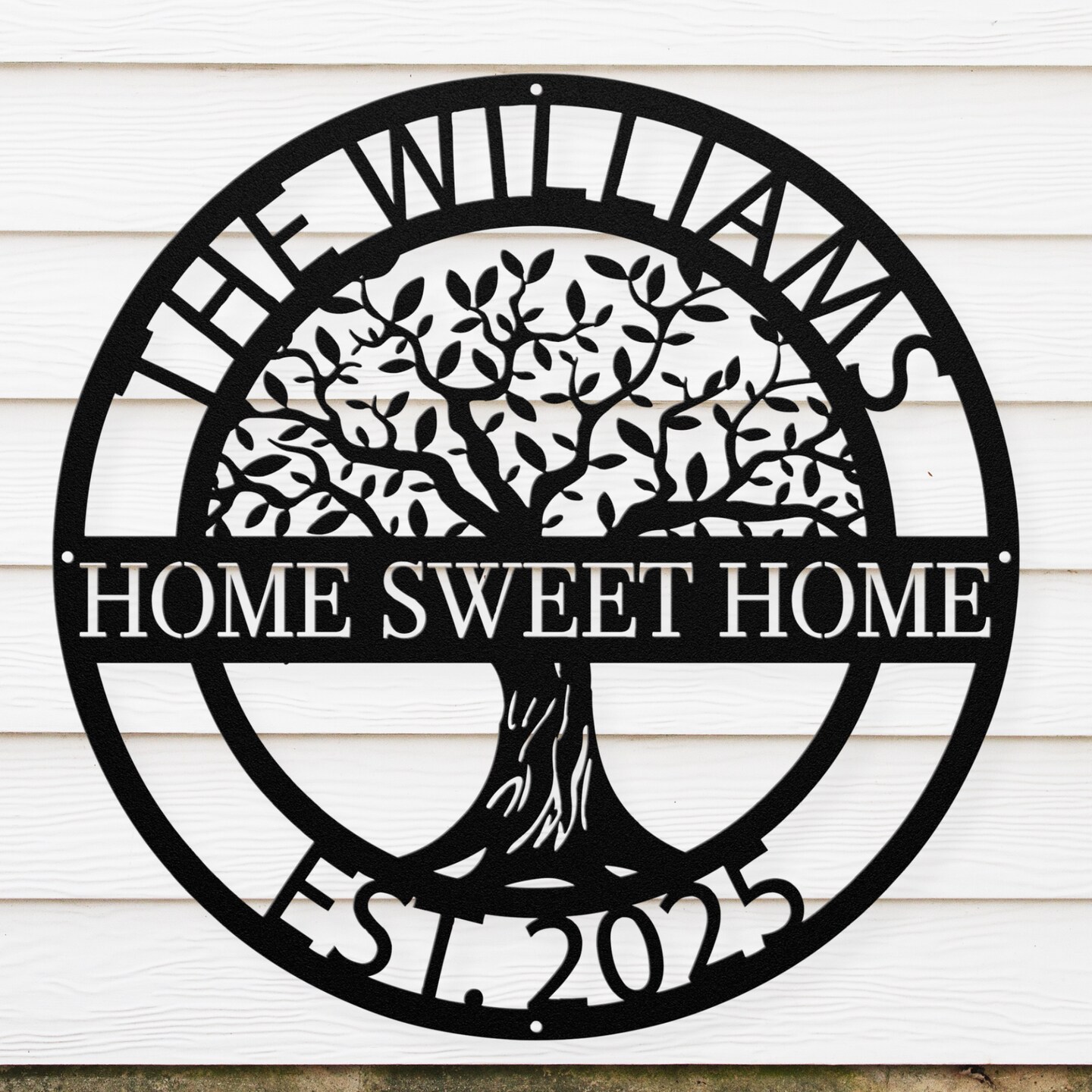 Home Sweet Home Sign Last Name Front Porch Decor Welcome Sign Home ...