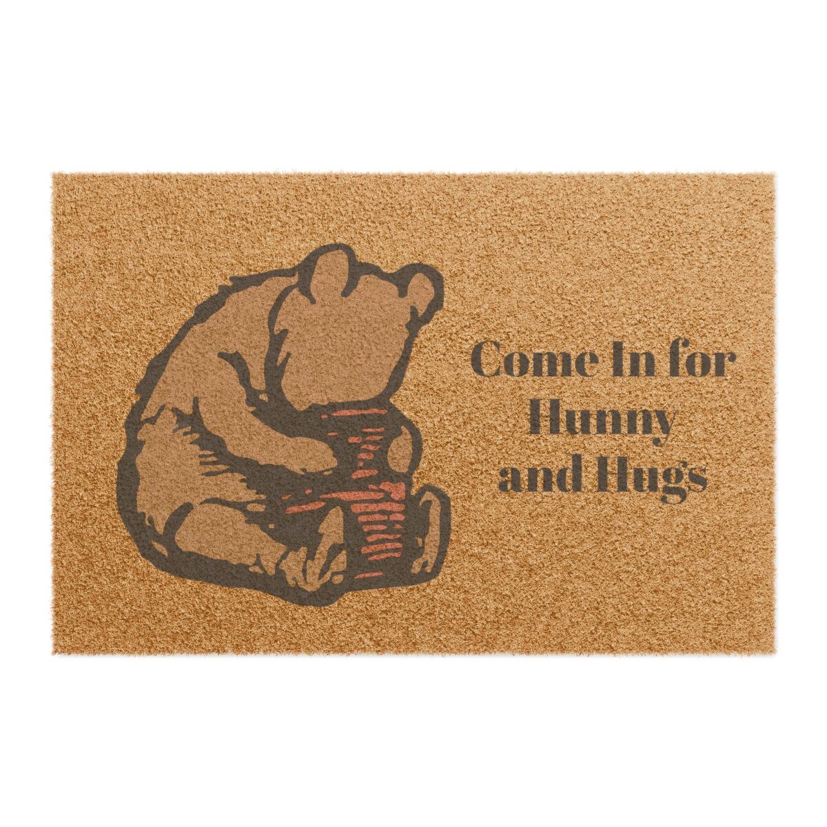 Personalized Whimsical Entry Doormat, Classic Pooh Bear Welcome Mat ...