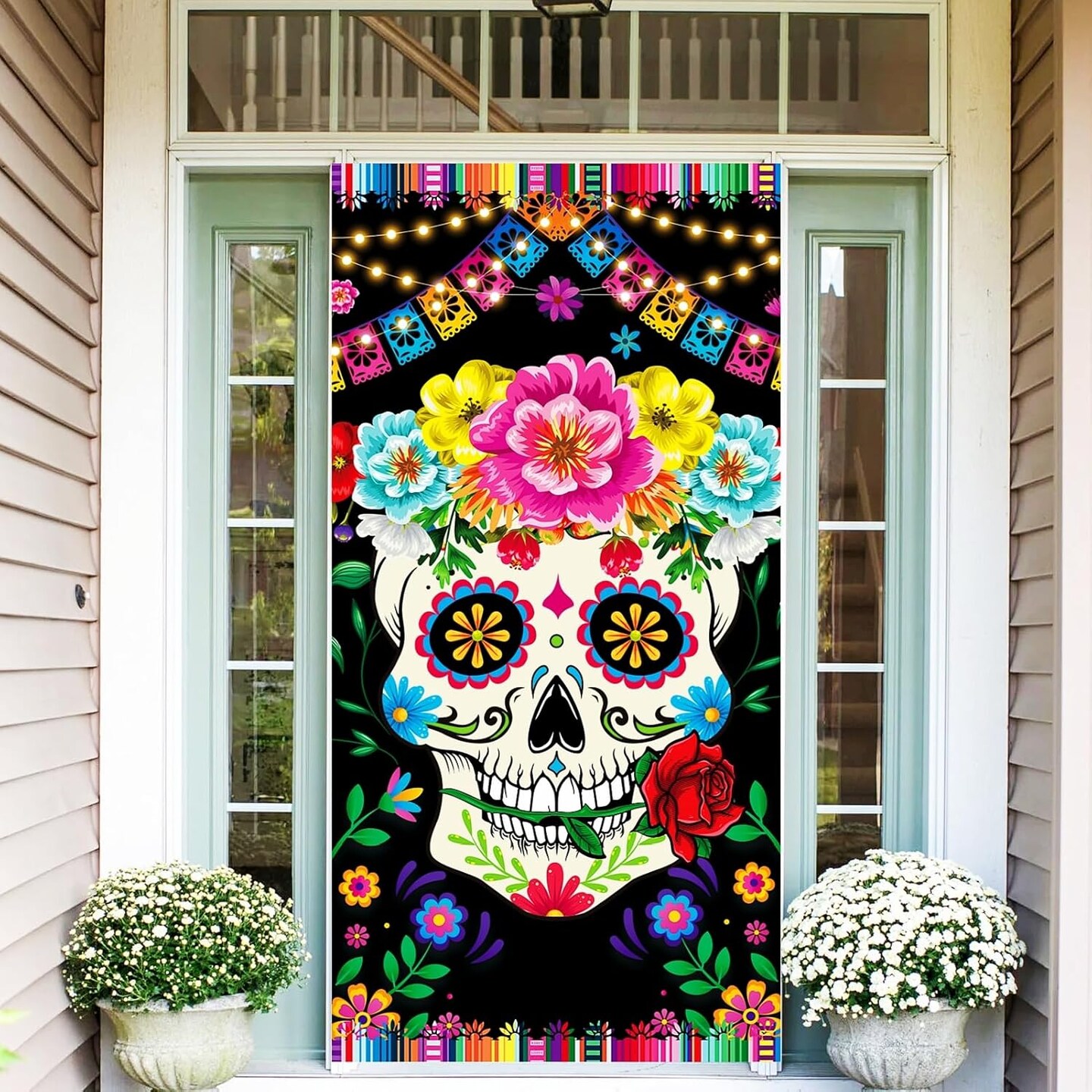 Day of The Dead Decorations Door Banner Dia De Los Muertos Decorations ...