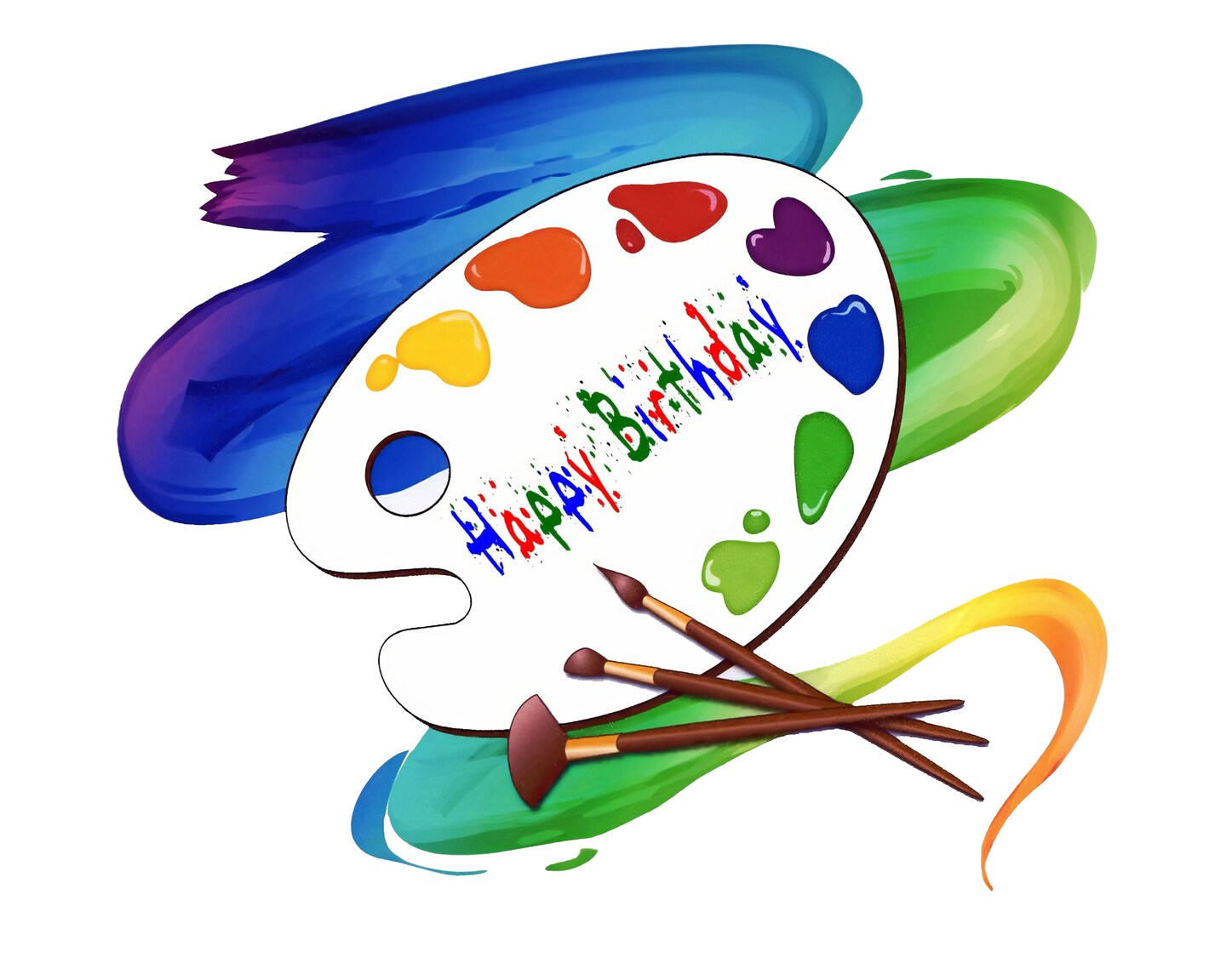 Painter Artist Happy Birthday Party Edible Topper - Personalized ...