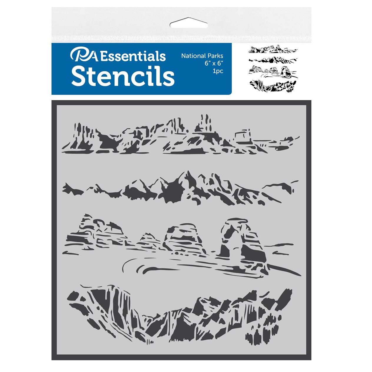 PA Essentials Stencil National Parks for Painting on Wood, Canvas ...