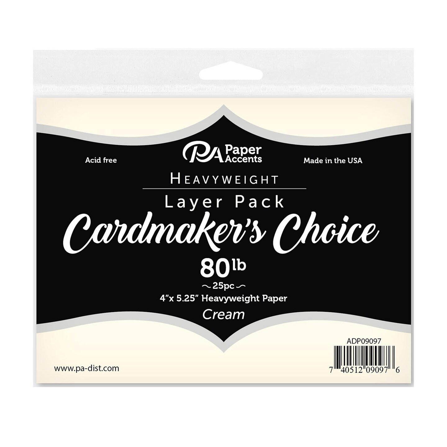 Cardmakers Choice Card Layer 4x5.25 80lb Crm 25pc | Michaels