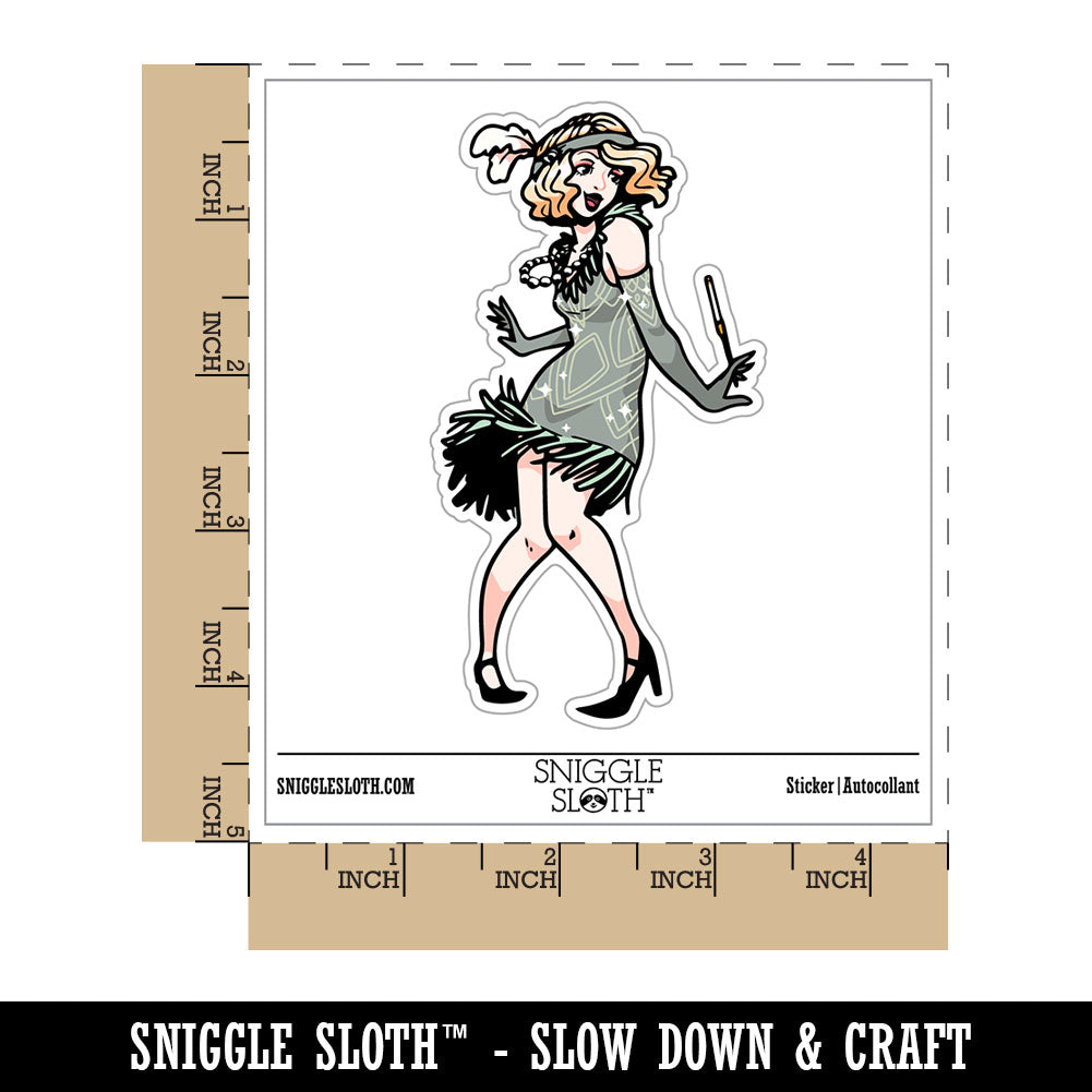 Water Bottle Sticker Set 1920's Vintage Flapper Dancing Woman Dress ...