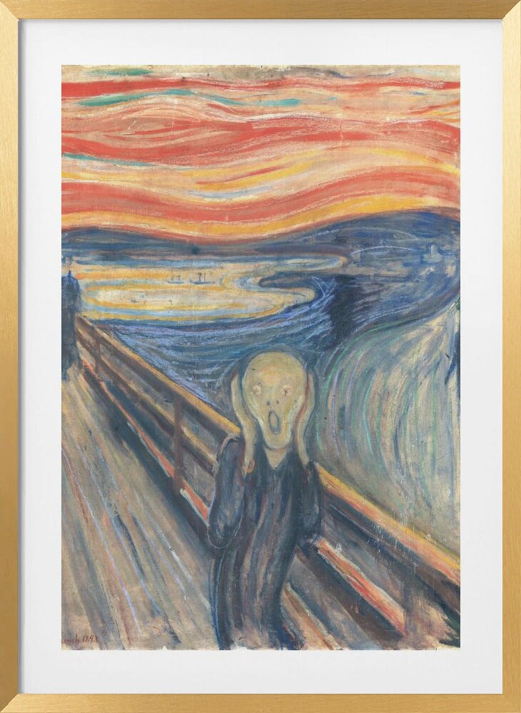 Skriet - The Scream by Edvard Munch Framed Art | Michaels