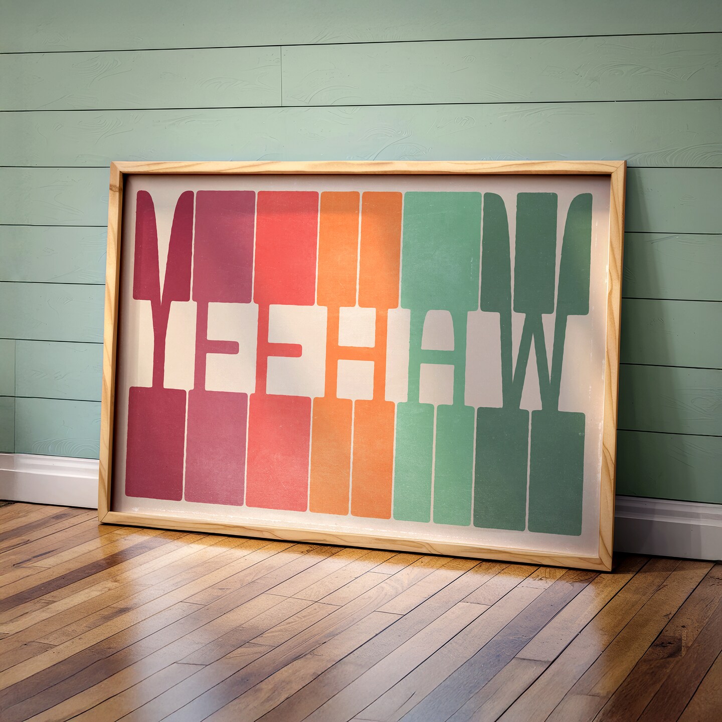 YeeHaw Typography Poster Gift for Cowgirl Yee-Haw Wall Art, Gorgeous ...