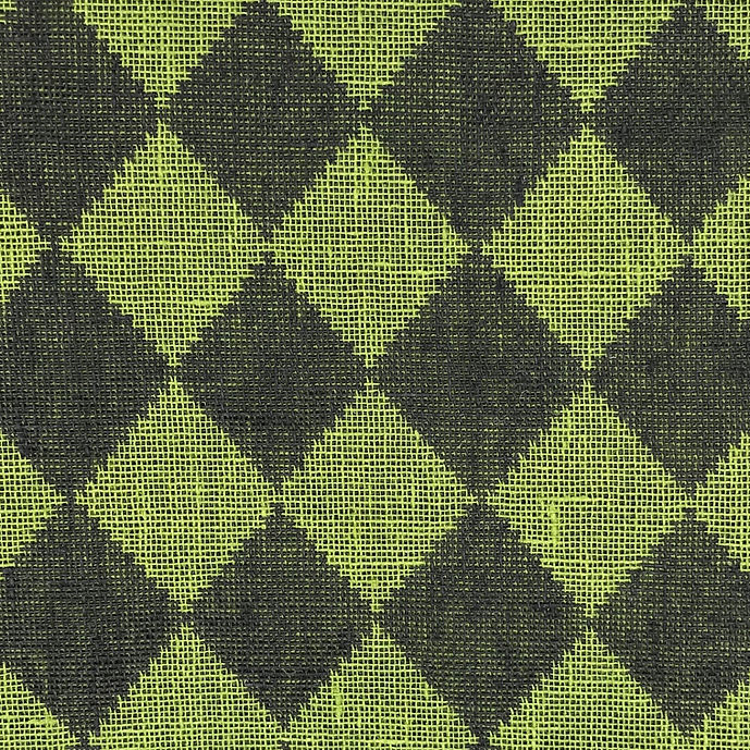 1 Yard Black Avocado Pure Linen Yarn-Dyed Quilted Mesh Fabric Midweight ...