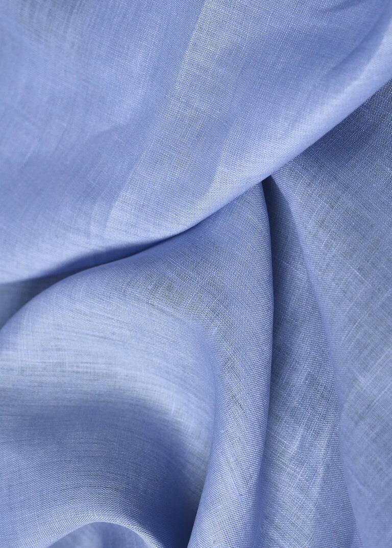 1 Yard Periwinkle Linen Fabric Softened Lightweight Solid 55 Inches Wide for Apparel and Crafts ...