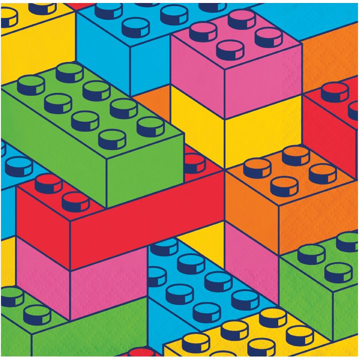 Block Bash Building Block Party Beverage Napkin - 16ct | Michaels